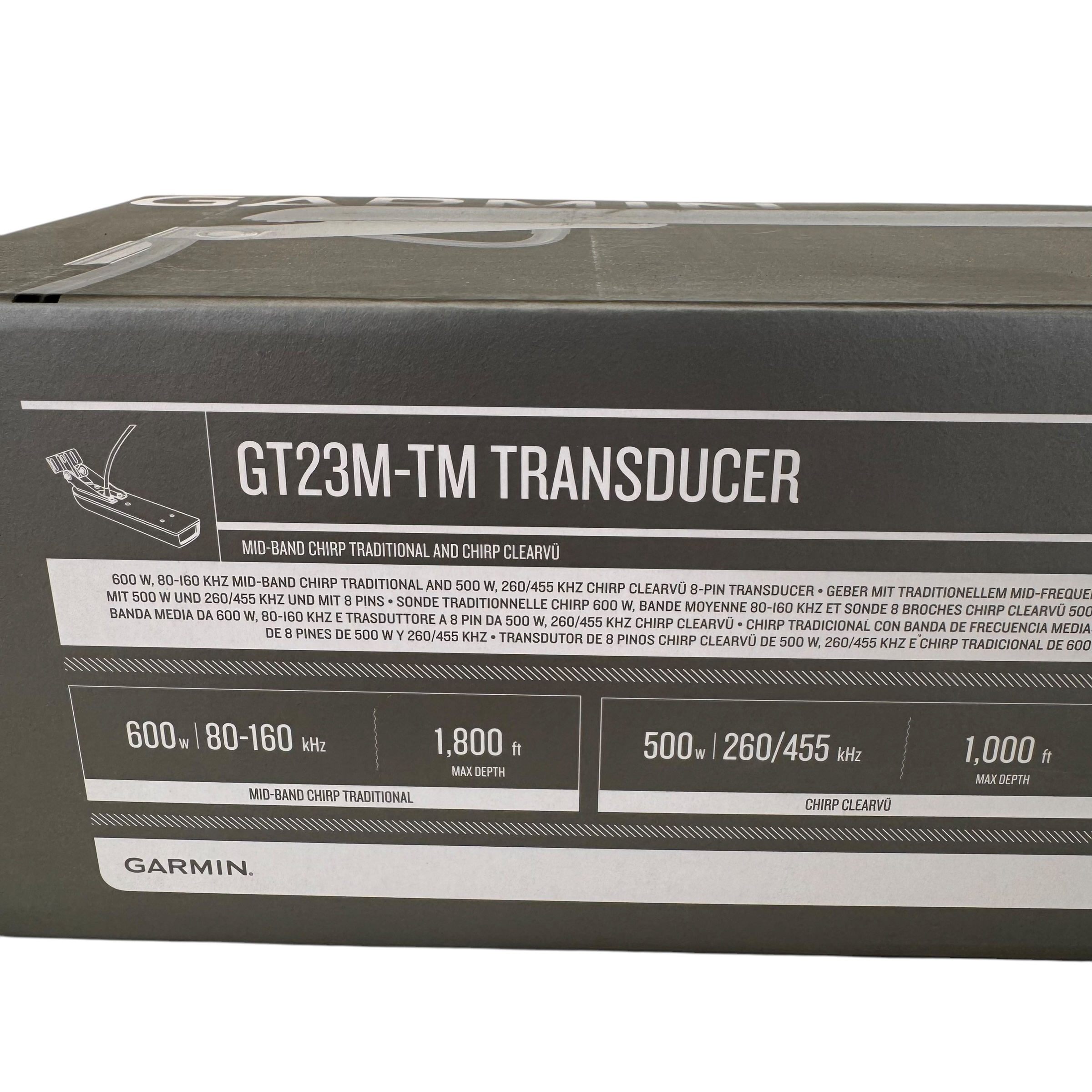 Garmin GT23M-TM Mid-Band CHIRP Traditional / CHIRP ClearVu Transducer - Max Marine Electronics