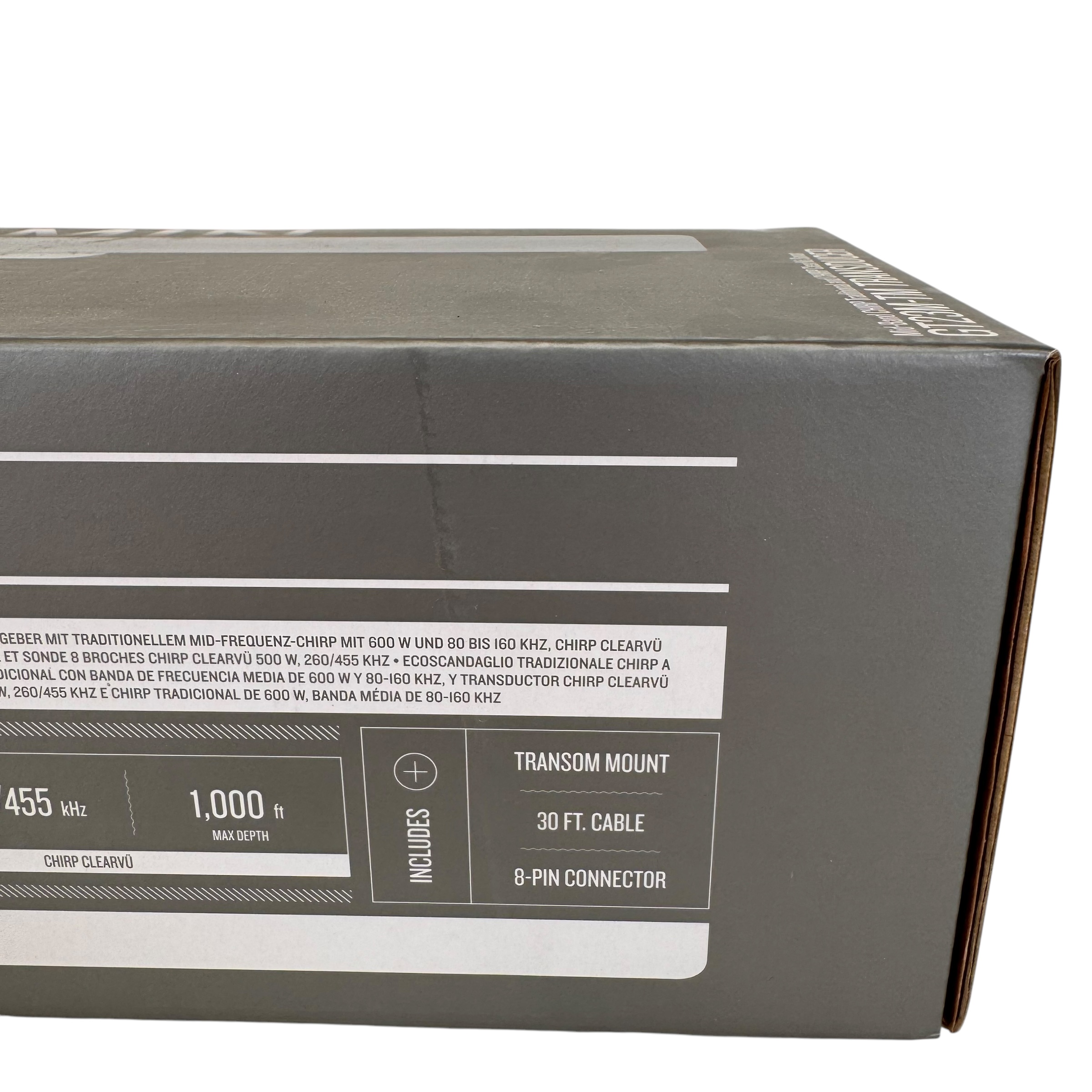 Garmin GT23M-TM Mid-Band CHIRP Traditional / CHIRP ClearVu Transducer ...