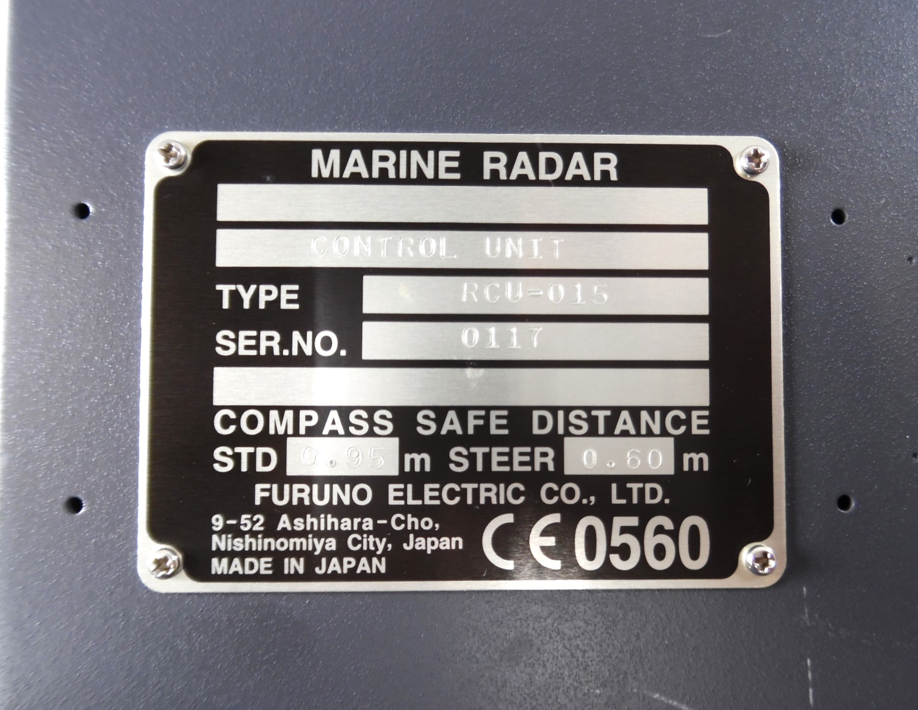 Furuno - RCU-015 Remote Keypad for FAR-2xx7BB Systems *Bench-Tested ...