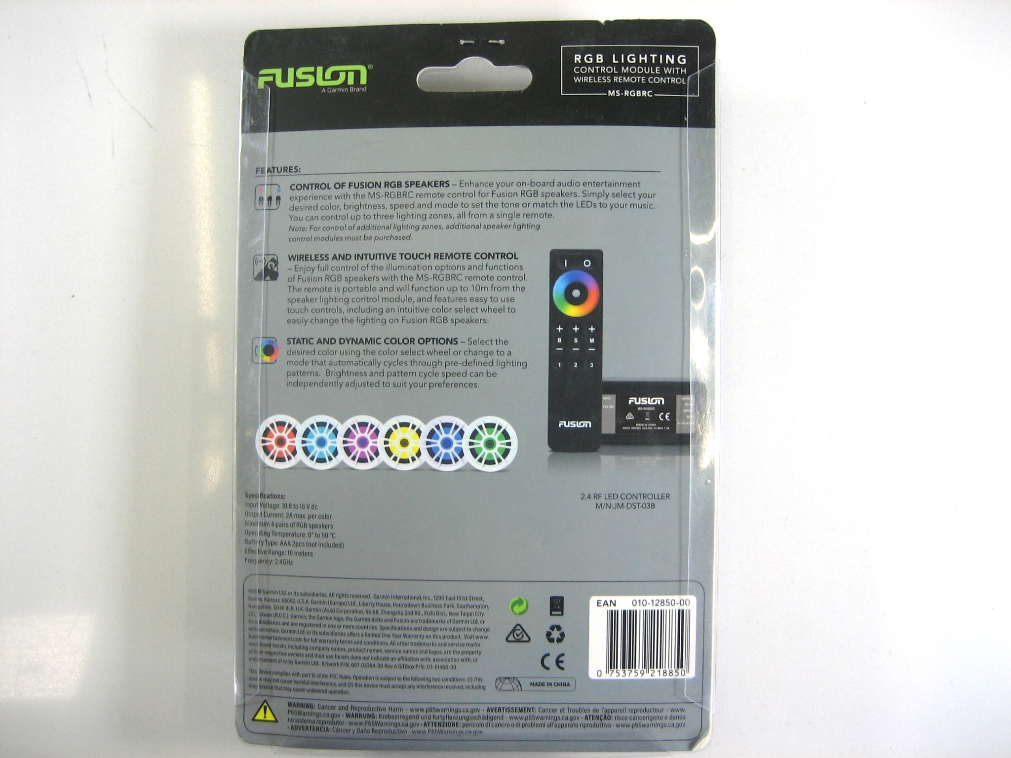 Fusion MS-RGBRC Two-Piece Control System For Fusion RGB LED Marine ...