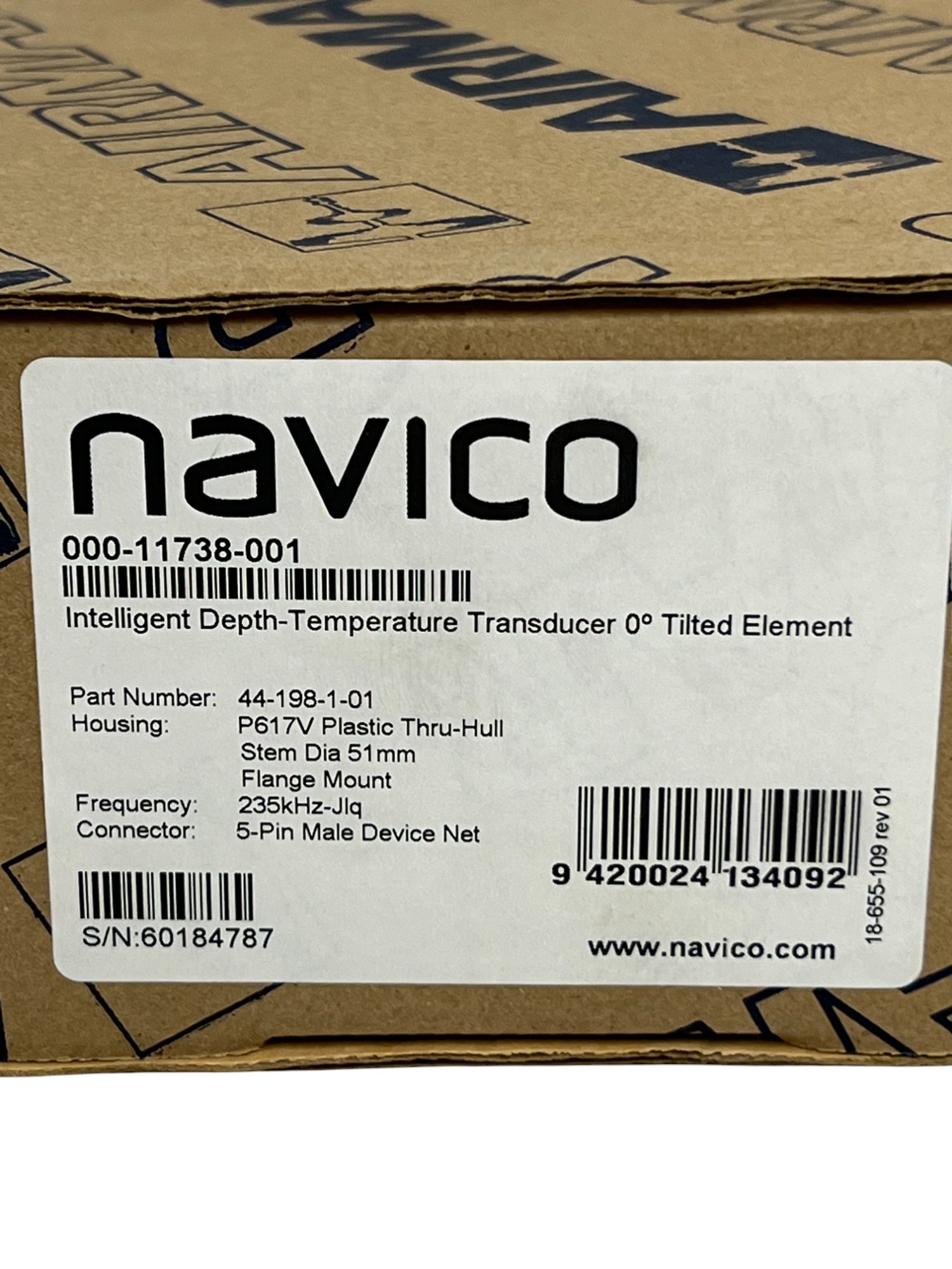 Navico Airmar 000-11738-001 NMEA2000 Smart Sensor Transducer - Depth ...