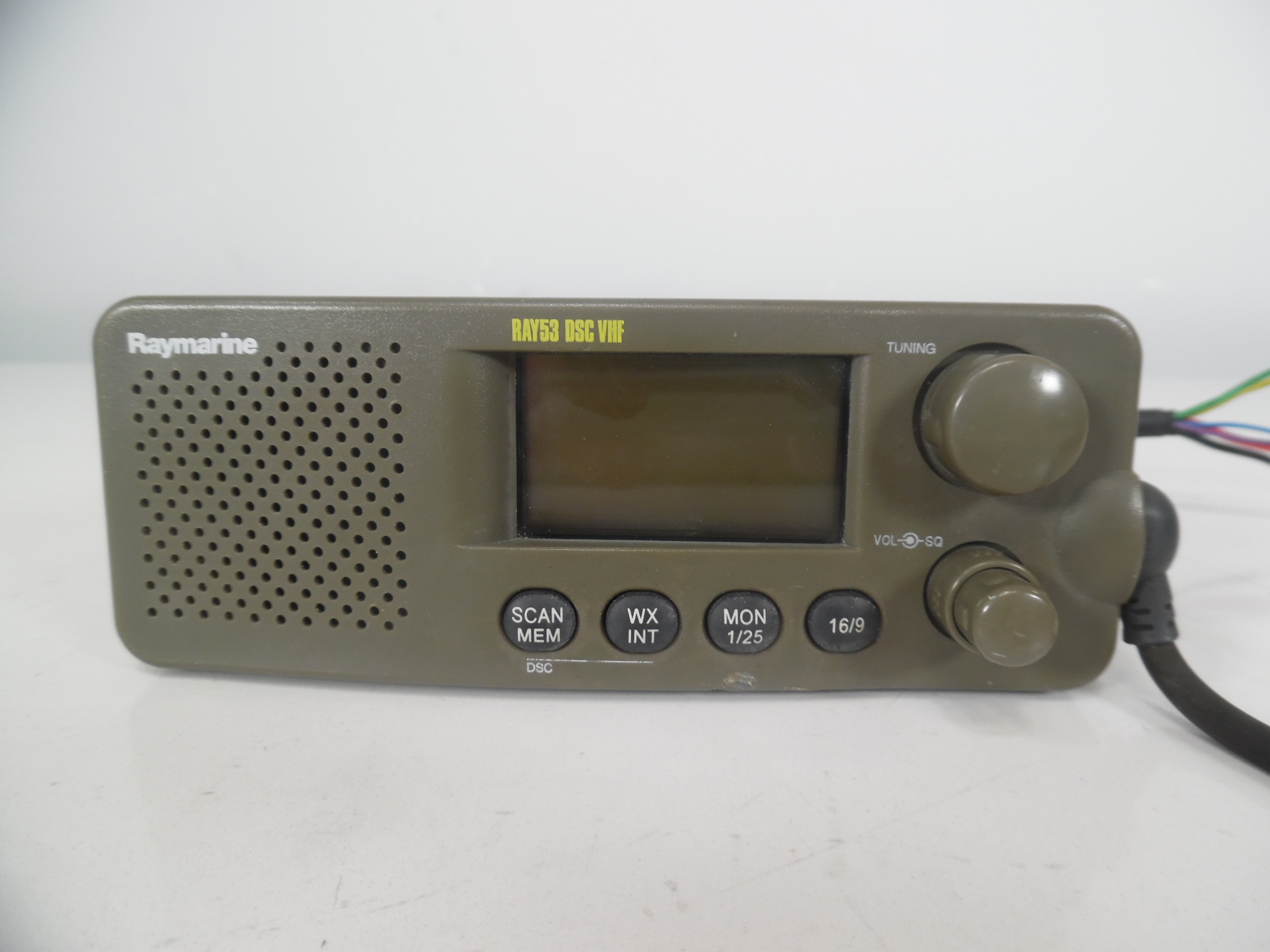 Raymarine RAY53 Marine DSC VHF Radio With Attached Mic - Tested - Max ...
