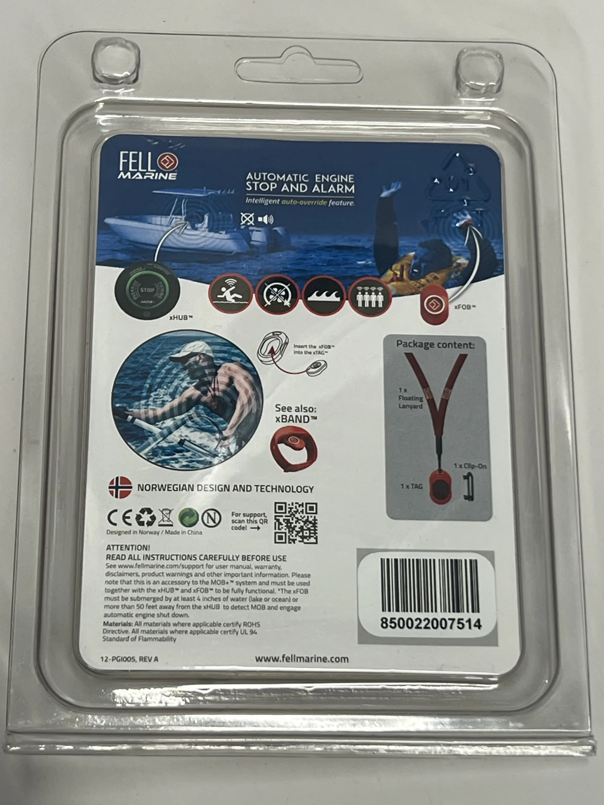 Fell Marine MOB+ XTag Accessory for Wireless Man Overboard System - NEW ...