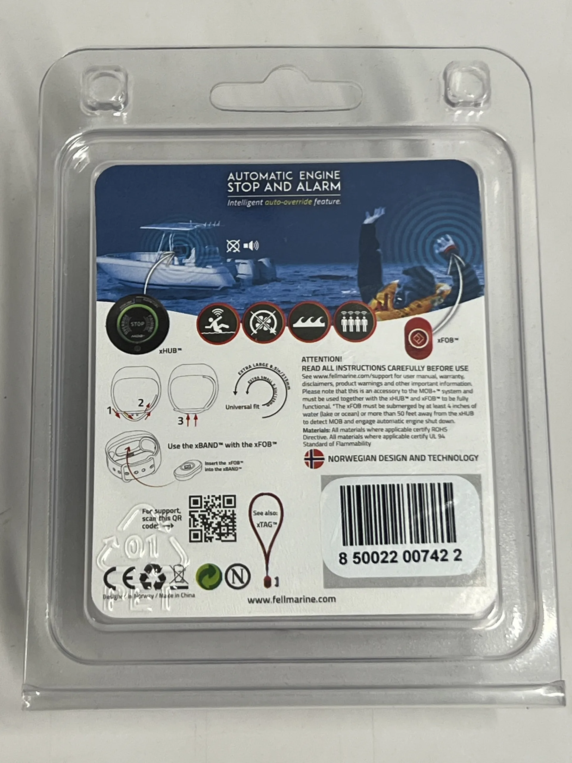 Fell Marine MOB+ xBAND Accessory f/ Wireless Man Overboard System *NEW ...