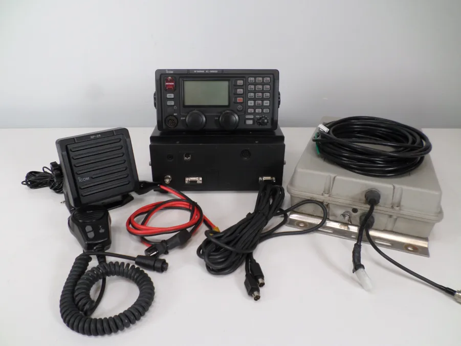 Icom IC-M802 SSB Single Sideband AM HF Radio System Complete W/ AT-140 ...