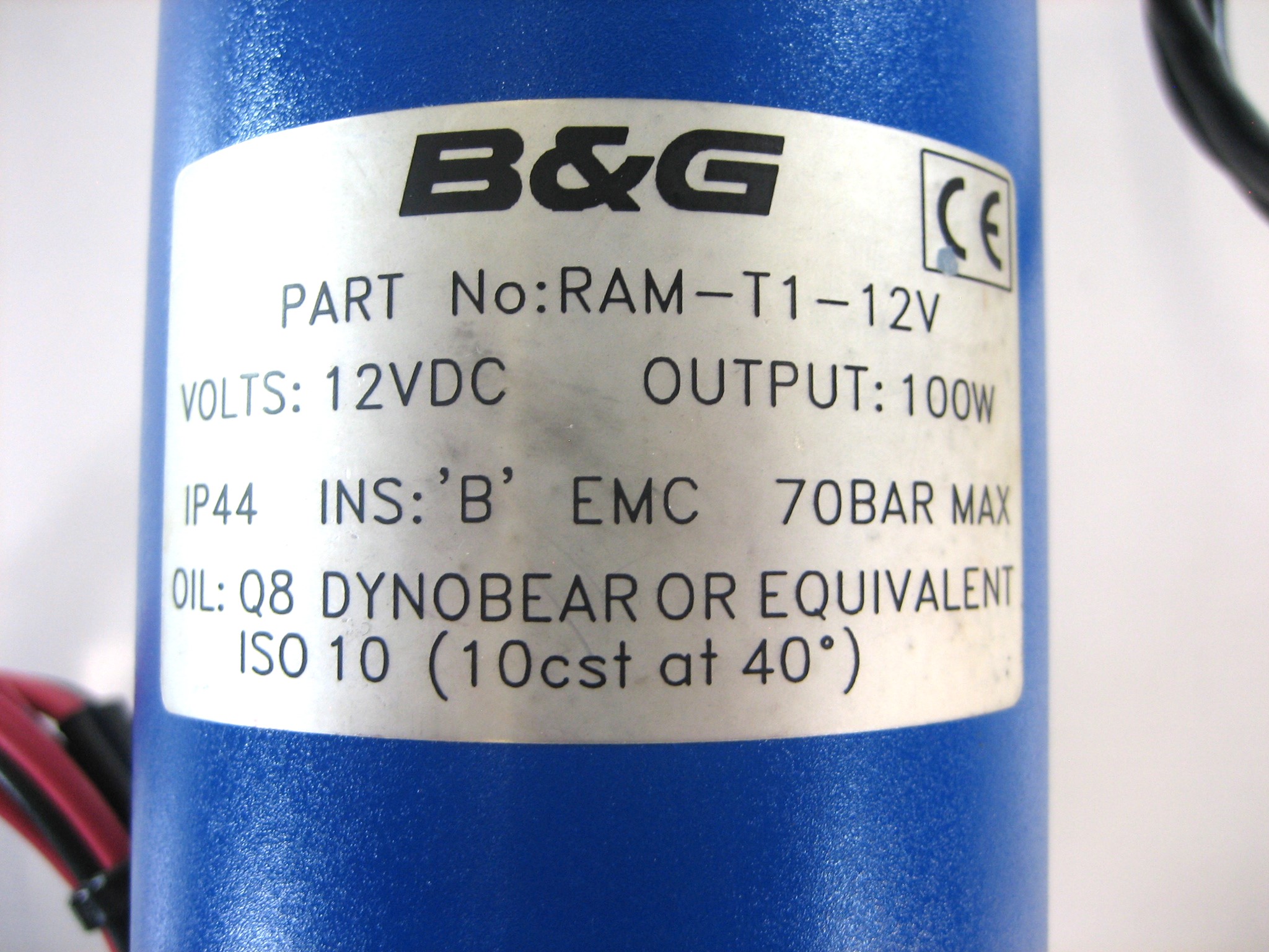 B&G RAM-T1-12V Blue Linear Drive Hydraulic Autopilot Ram *NEW* Tested w ...