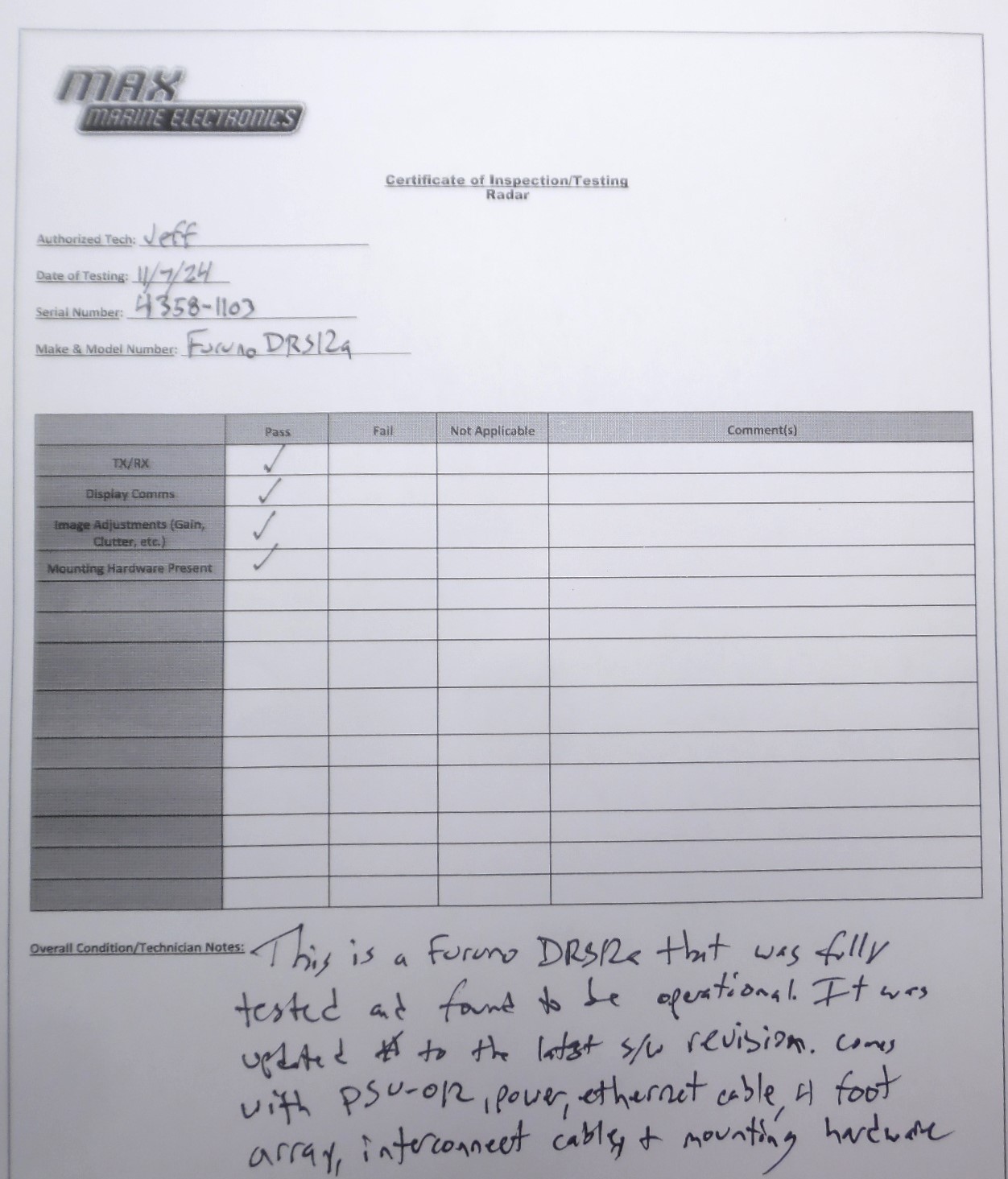 Furuno - DRS12a - UHD Open Array w/ 4' ANT - Digital RADAR ADD ON ...