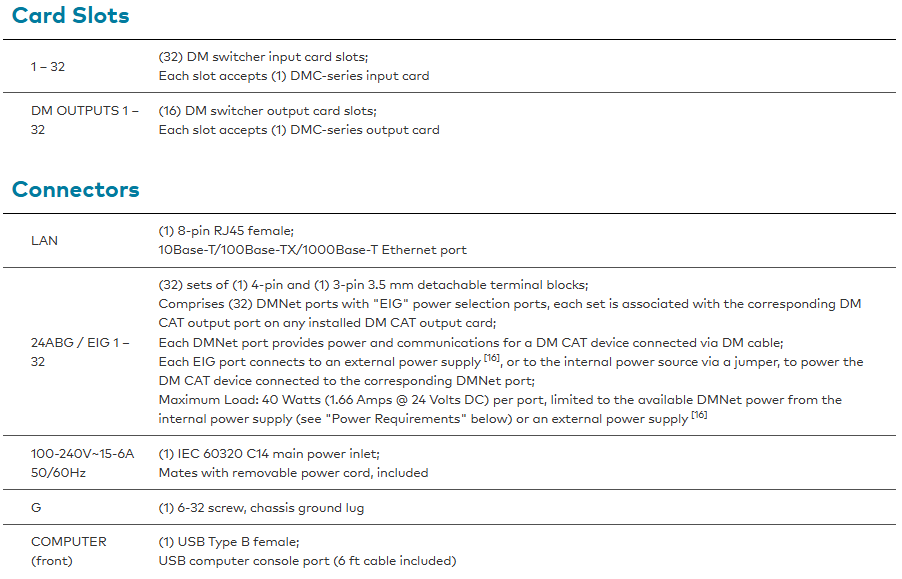 Crestron DM-MD32X32 4K Media Distribution Matrix - Without Input/Output ...