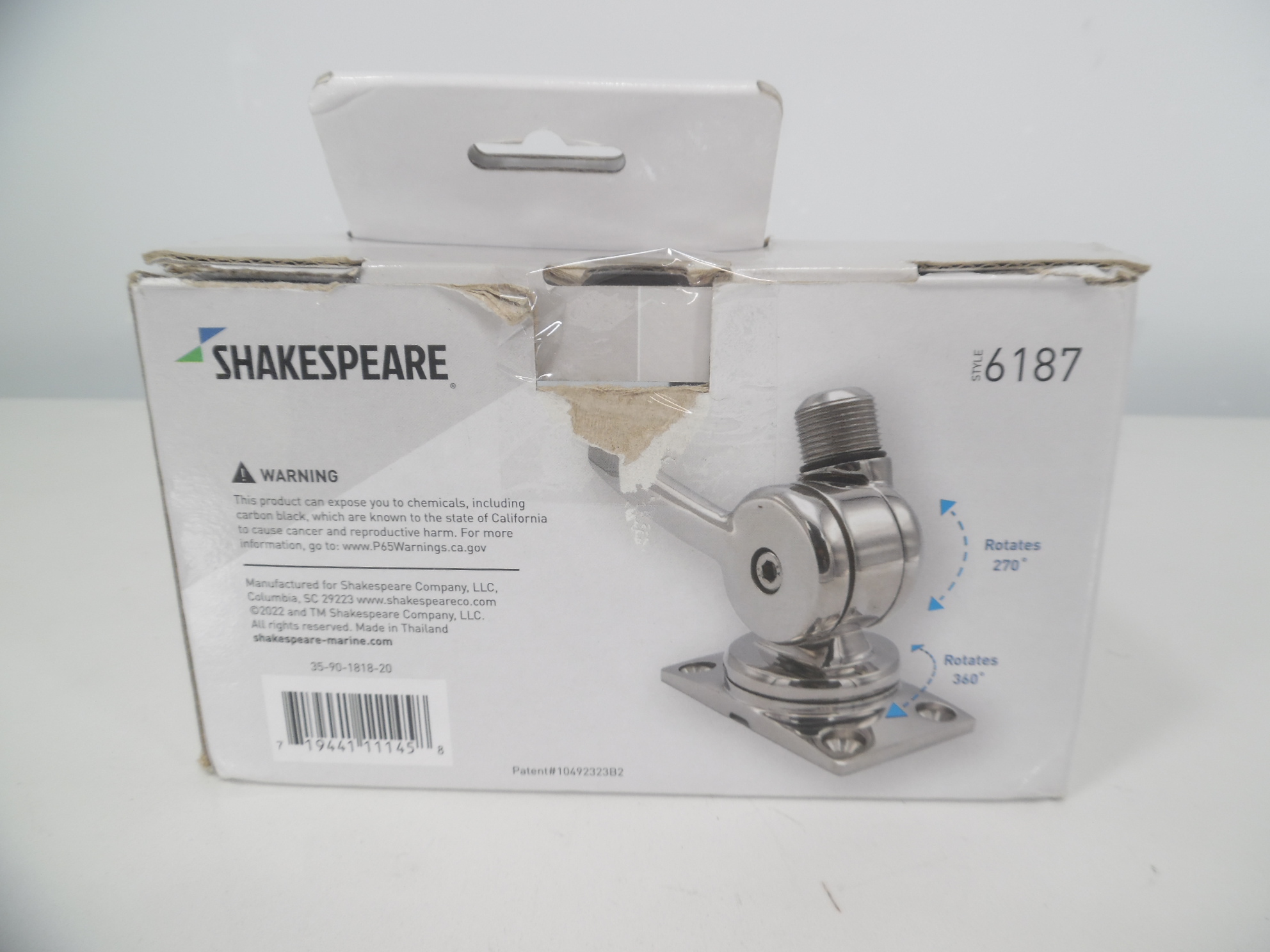 Shakespeare Ratchet Antenna Mount Stainless Steel - 6187 **New** - Max ...