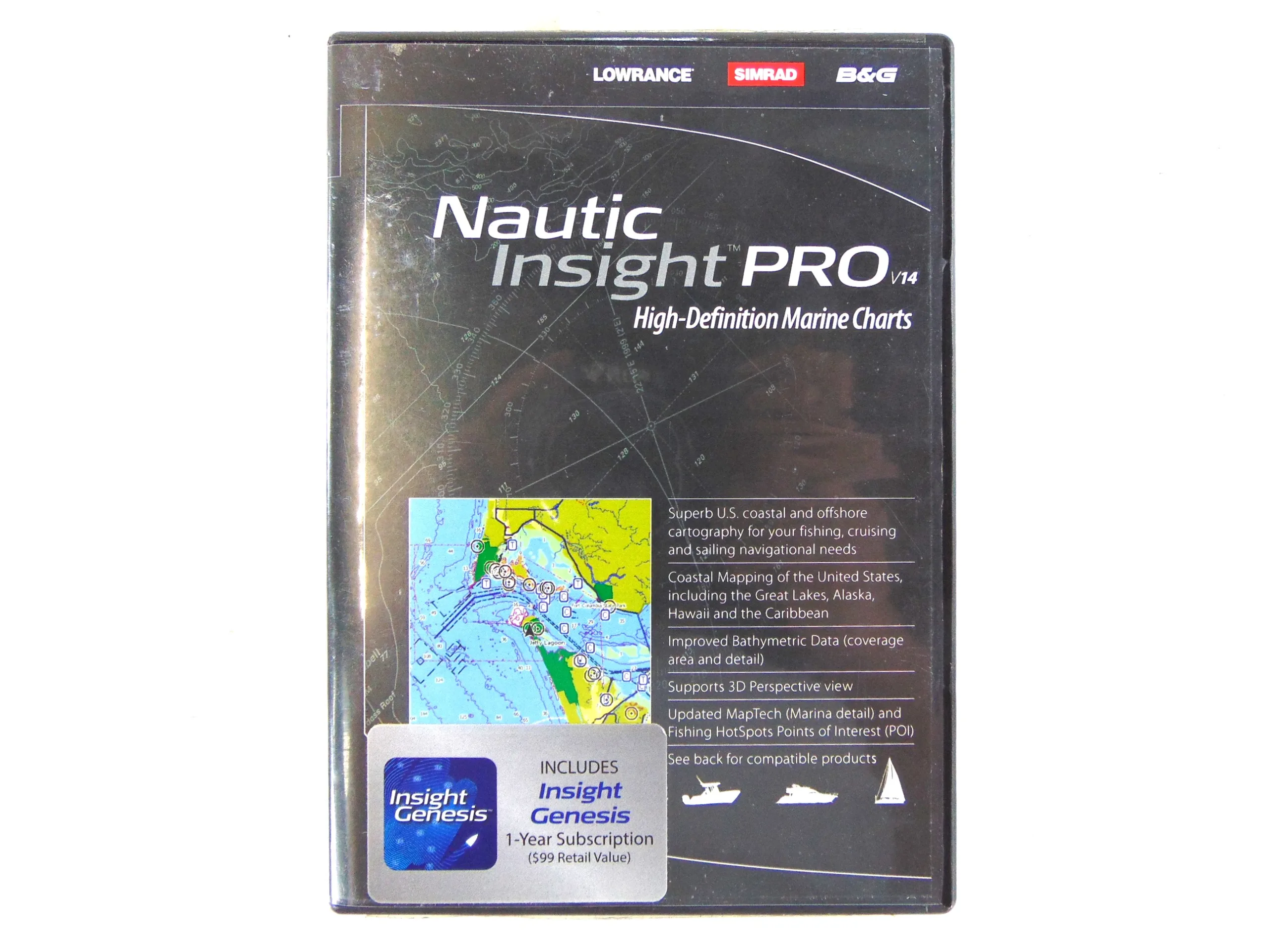 Nautic Insight Pro V14 High Definition Marine Charts Micro SD Card New In Box 90 Day Warranty ...