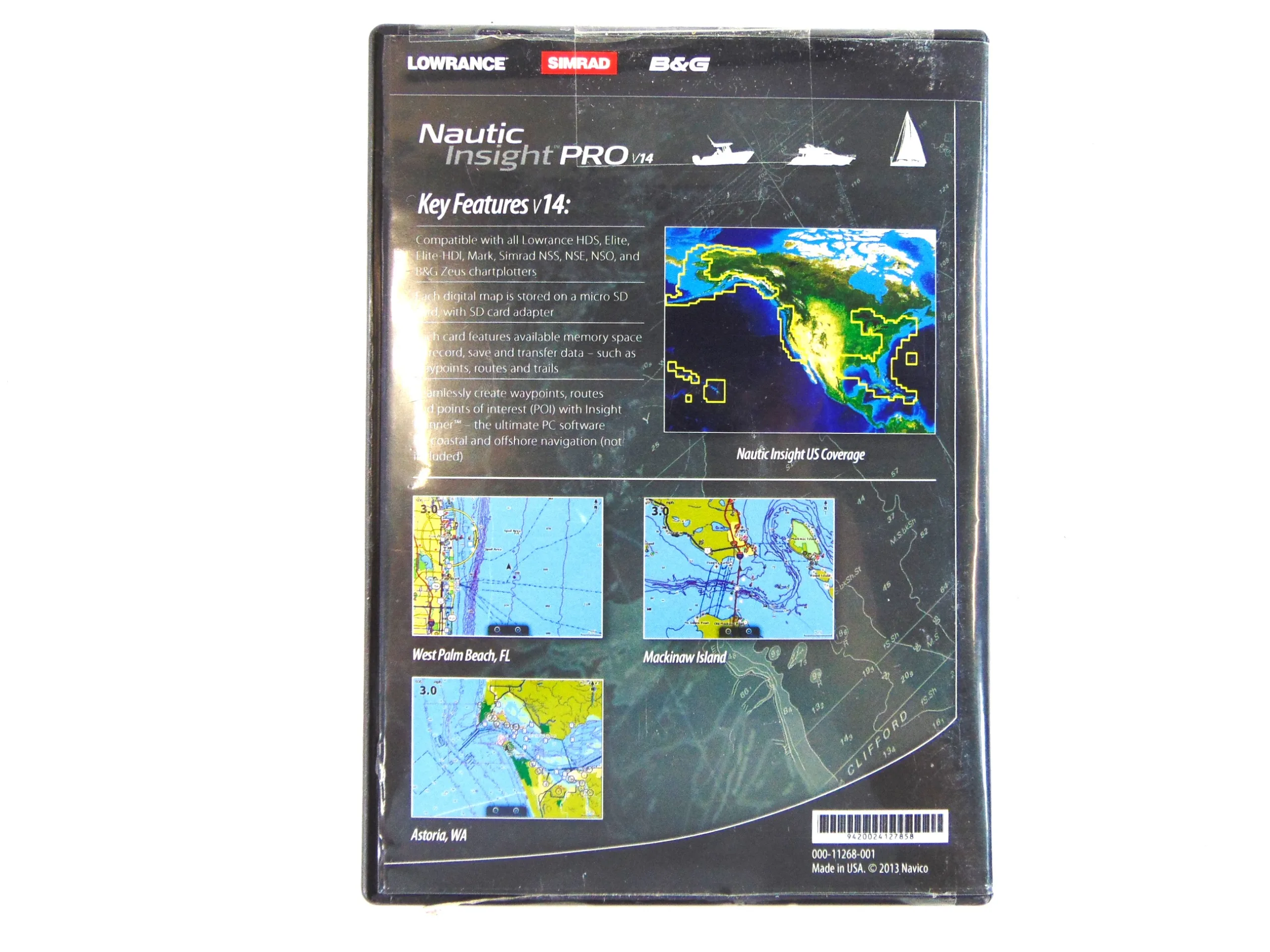 Nautic Insight Pro V14 High Definition Marine Charts Micro SD Card New ...