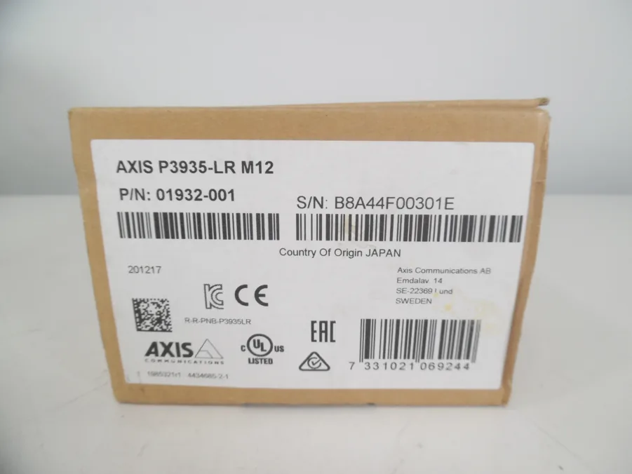 AXIS P3935-LR M12 Network Camera- IR & Mic With Enhanced Security Features NEW- Open Box - Max ...