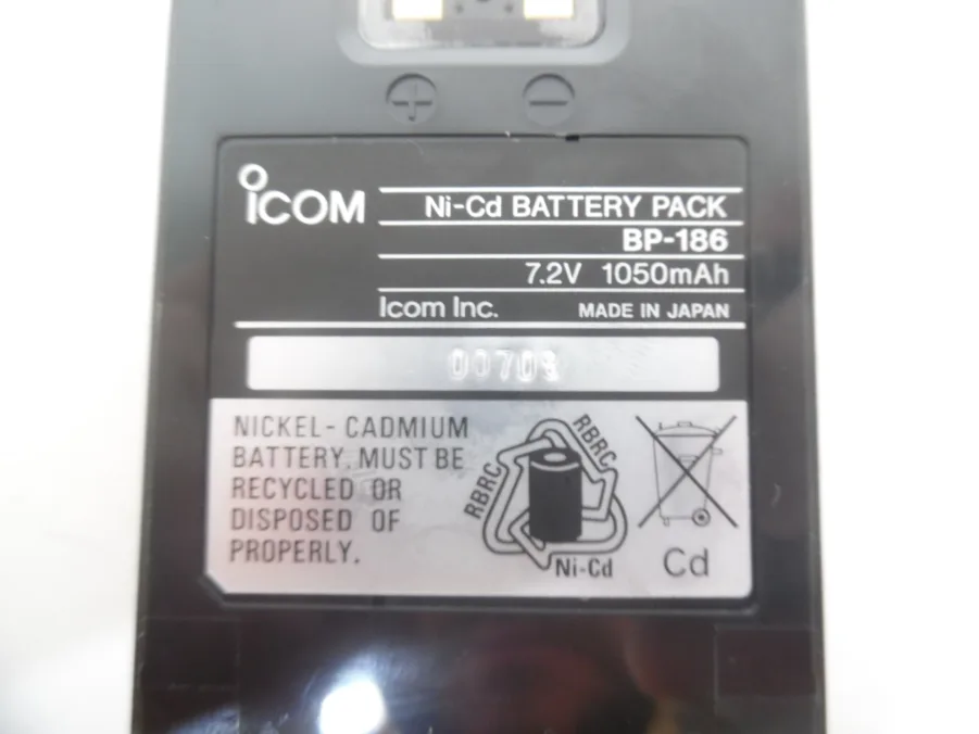 Icom BP-186 NI-Cd Battery Pack for Icom IC-M1 Radio **New** - Max ...