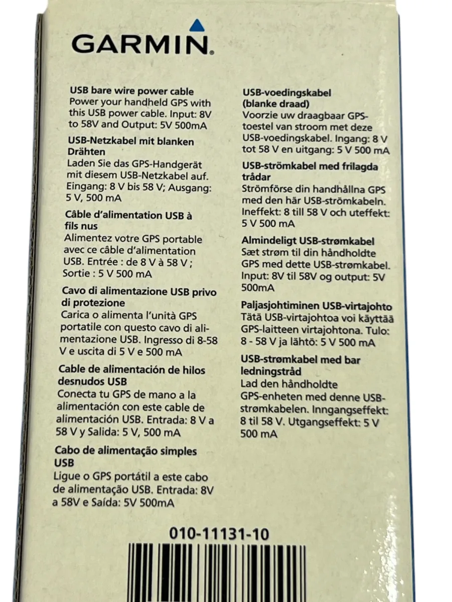 Garmin USB Bare Wire Power Cable 010-11131-10 NEW GENUINE f/GPSmap 62/ ...