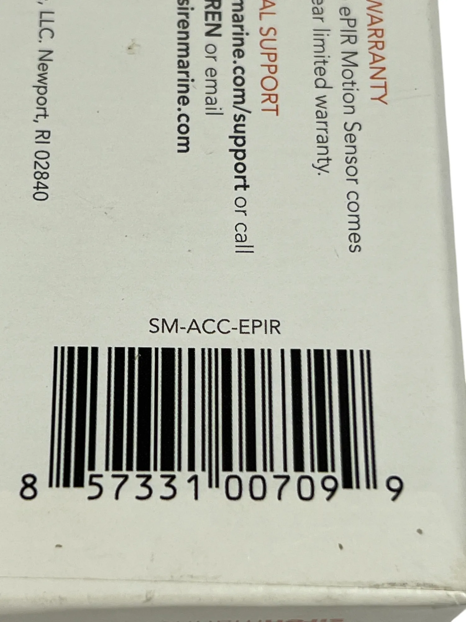 Siren Marine SM-ACC-EPIR Wired Micro ePIR Motion Sensor - *NEW OPEN BOX ...