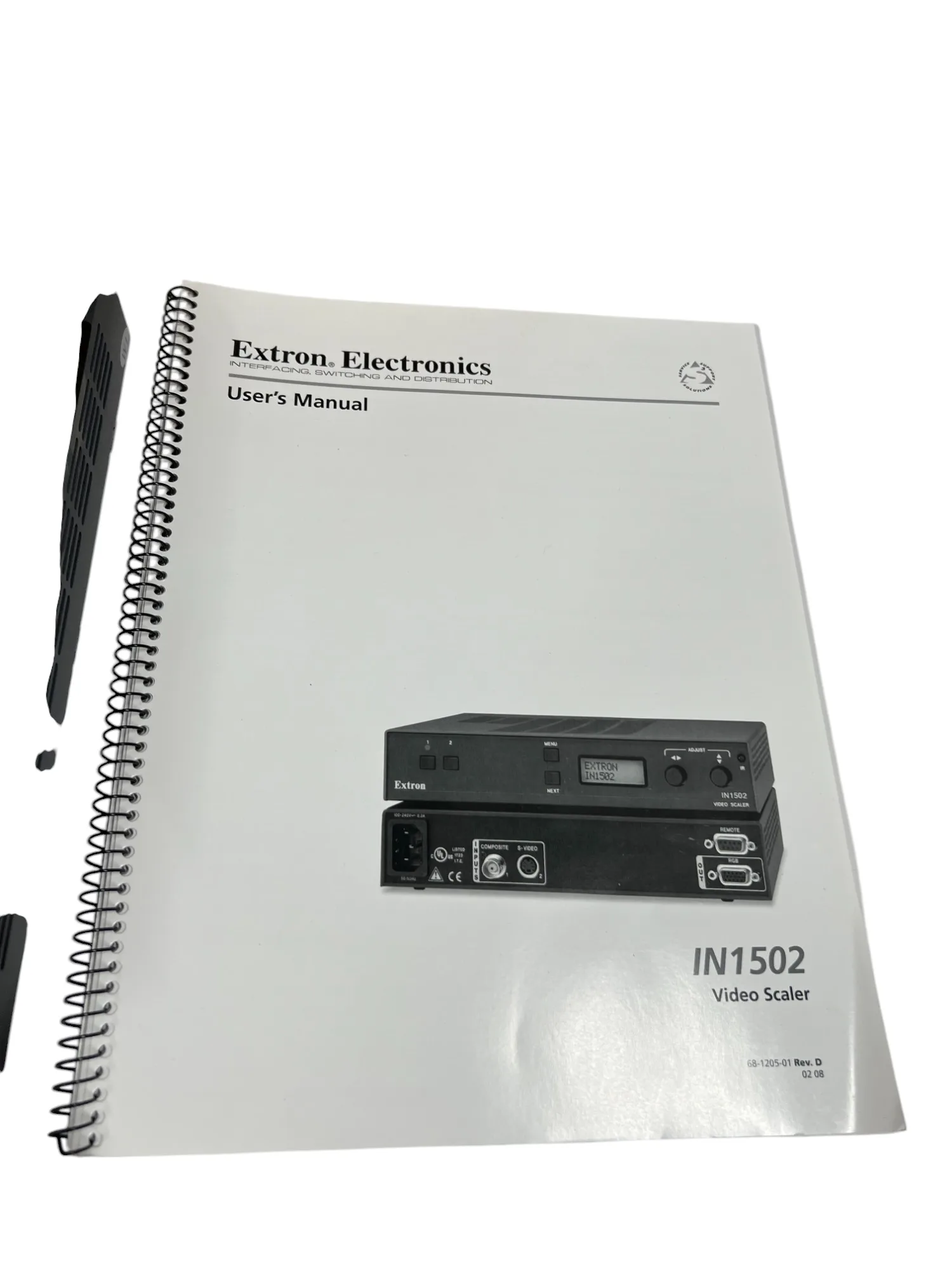 Extron IN1502 2 Input Video Scaler - Includes Manual & Power Cable ...