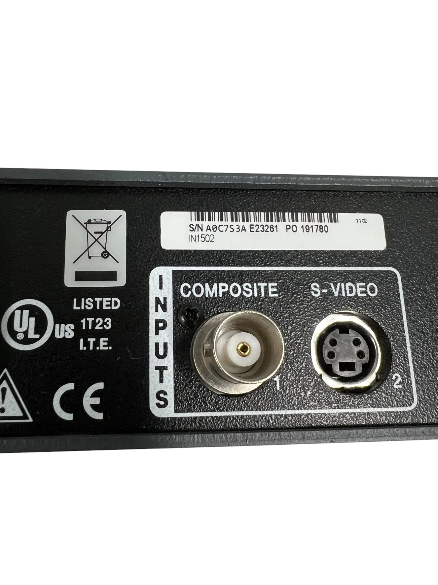 Extron IN1502 2 Input Video Scaler - Includes Manual & Power Cable ...