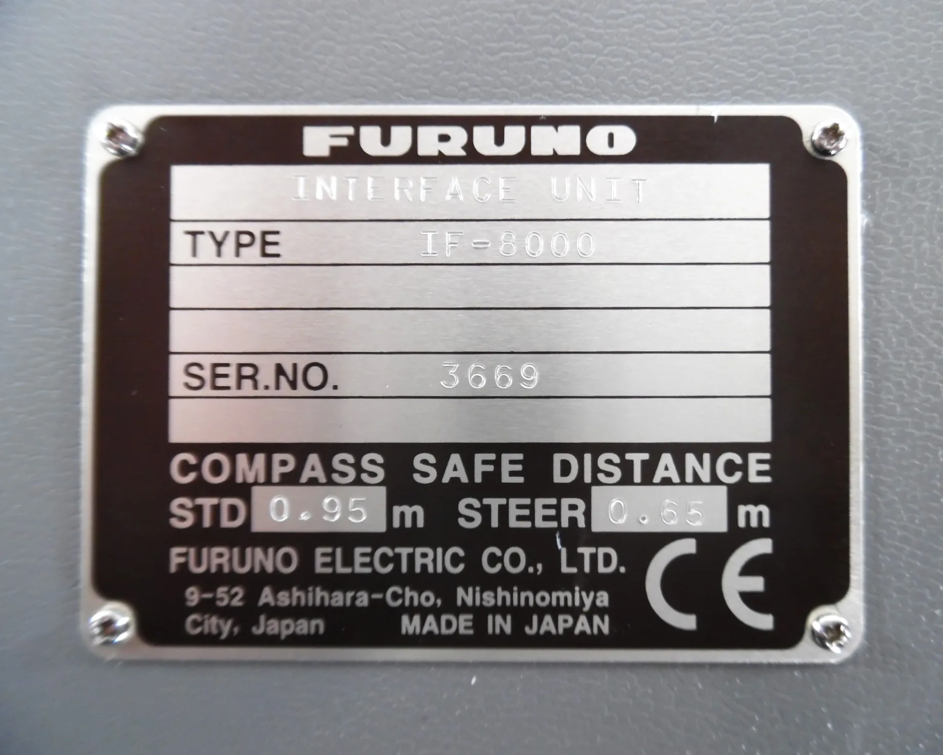 Furuno FCV-1200L - CV-1203, IF-8000, CV-1202 Keypad, Cables *Bench ...