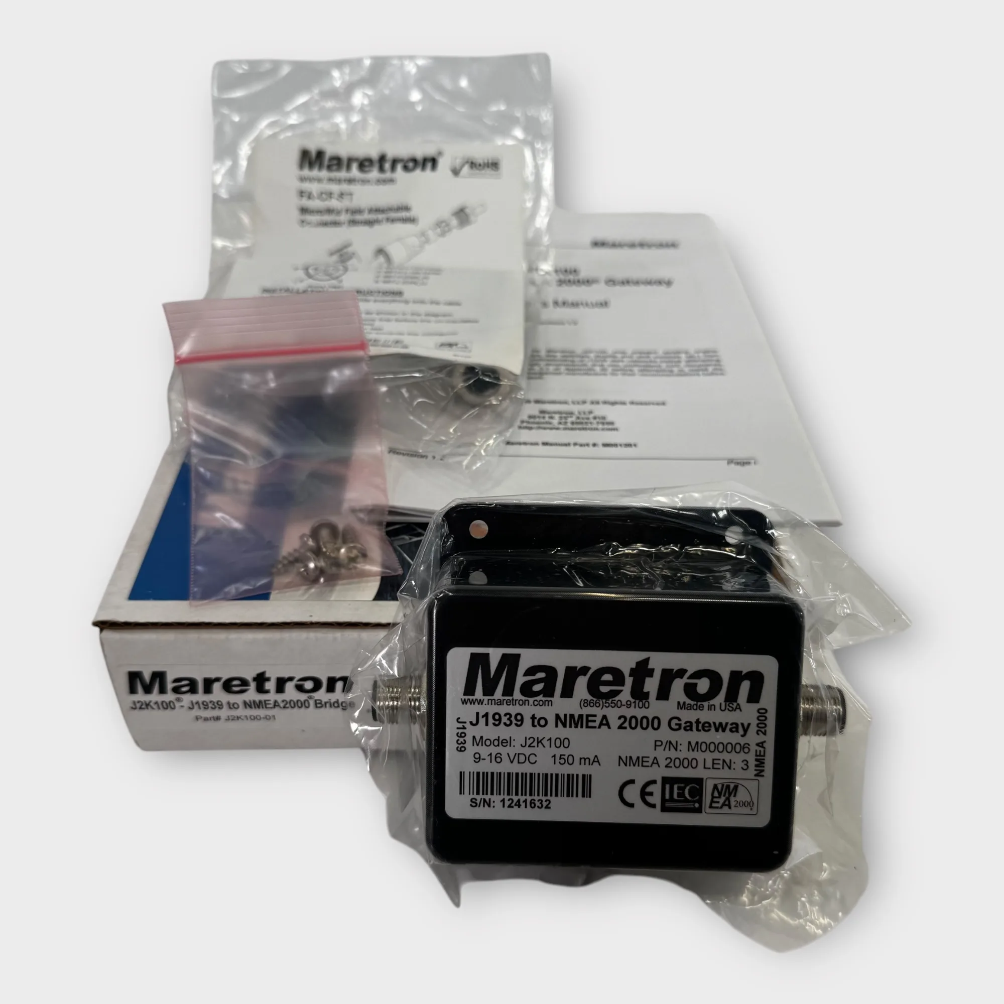 Maretron J2kK100 -J1939 to NMEA2000 Bridge Gateway - Max Marine Electronics