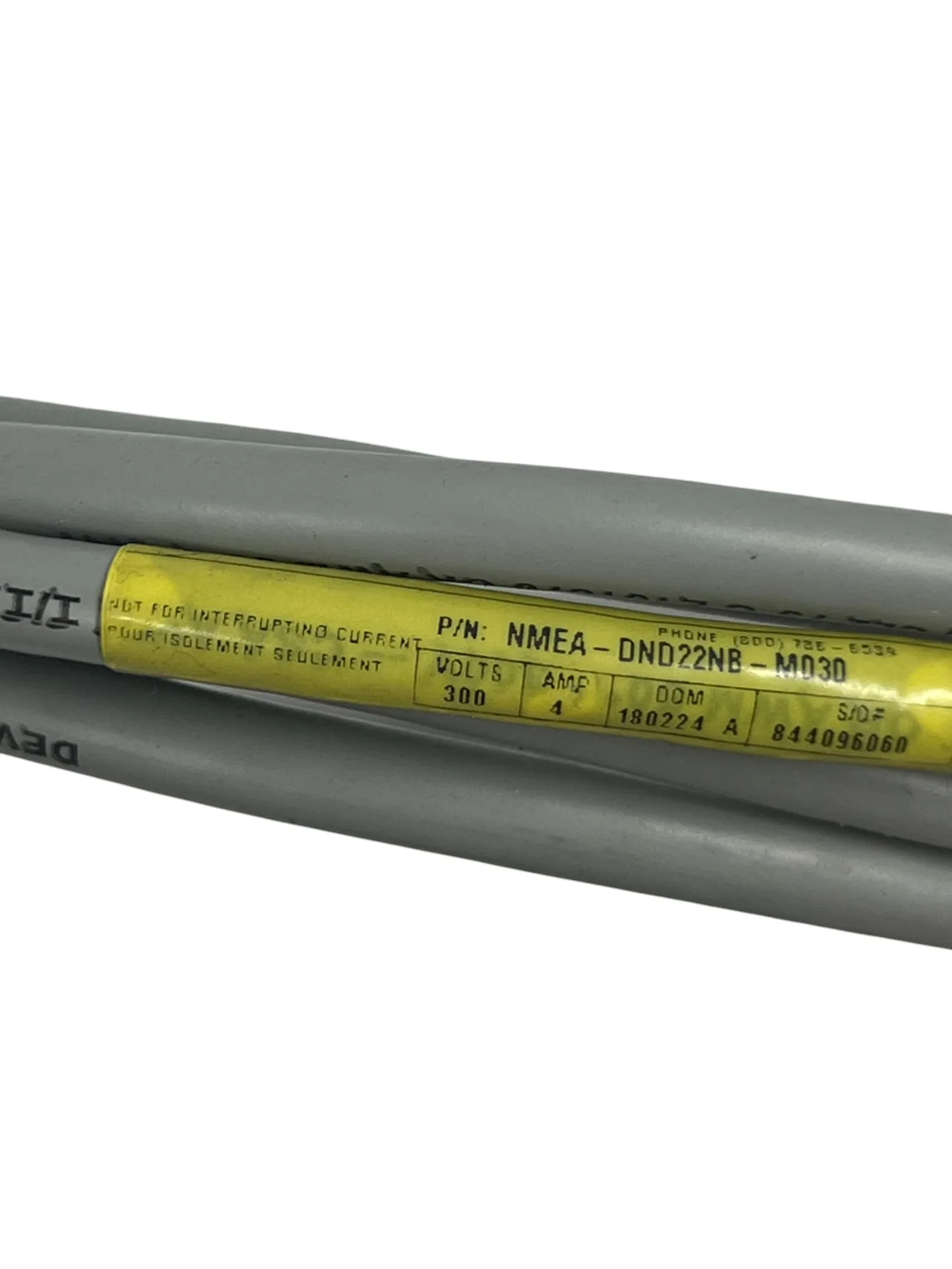 Molex 0848546037 Devicenet/NMEA2000/CAN Cable - 3 Meters *NEW OPEN BAG ...