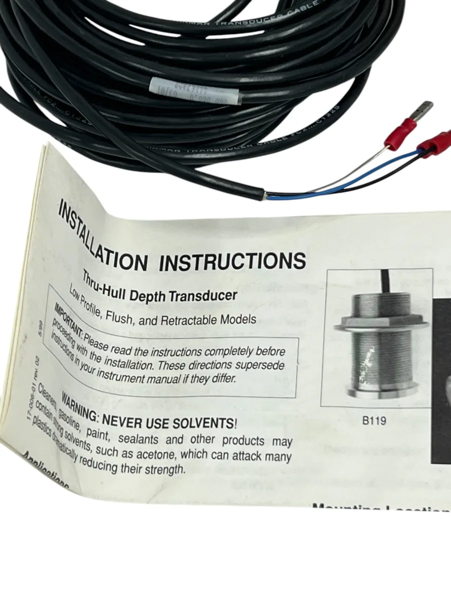 Raymarine NEW =M78714 Bronze Low Profile Depth Transducer B22 f/ST40 ...