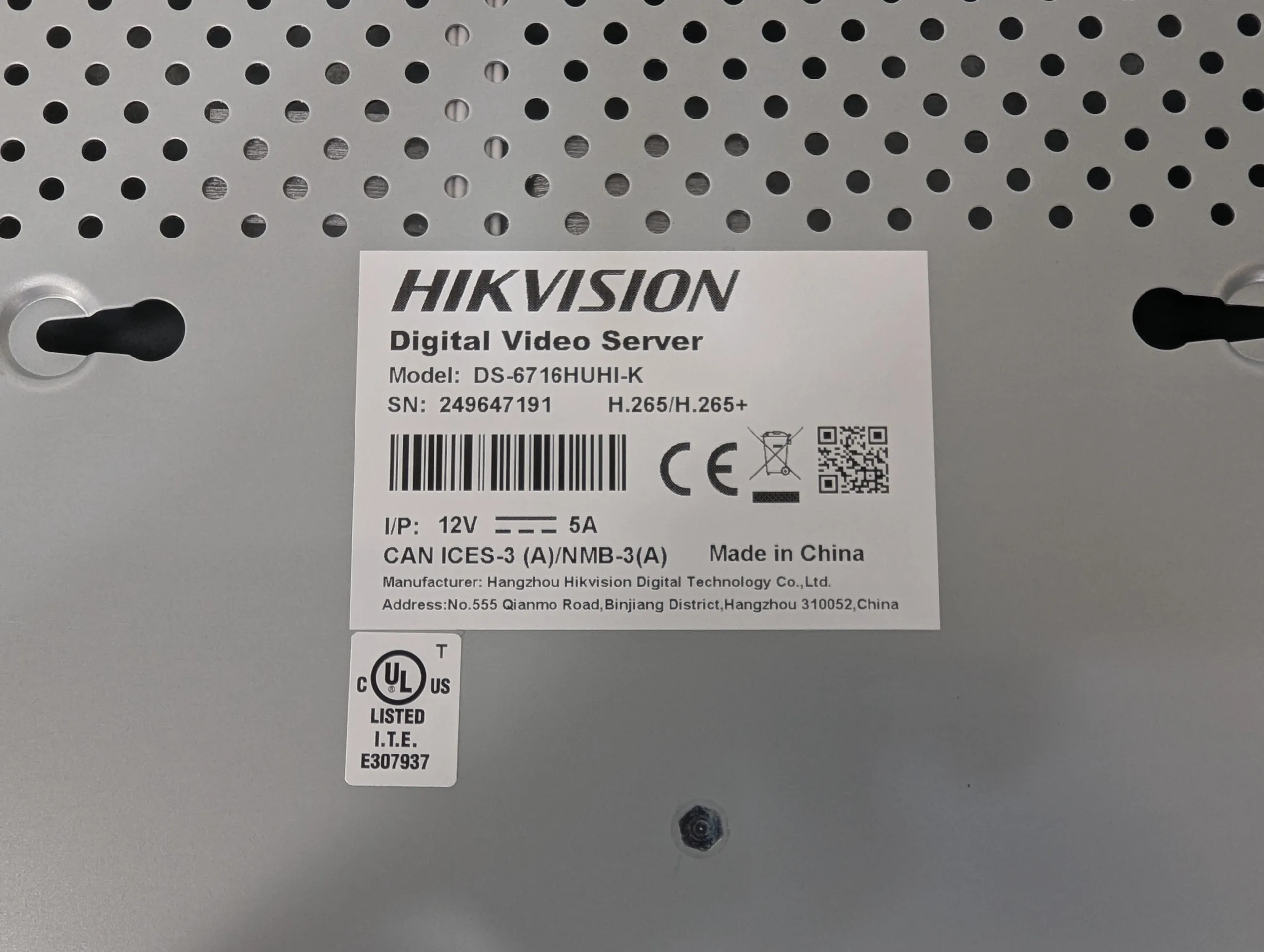 Hikvision DS-6716HUHI-K 16-Channel Video Encoder NVR - Great Condition ...