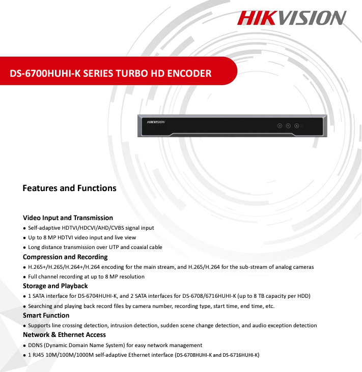 Hikvision DS-6716HUHI-K 16-Channel Video Encoder NVR - Great Condition ...