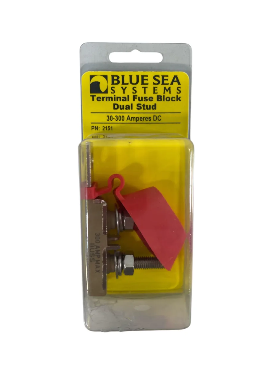 Blue Sea Systems 2151 Terminal Fuse Block Dual Stud DC 30-300 Amps 5/16 ...