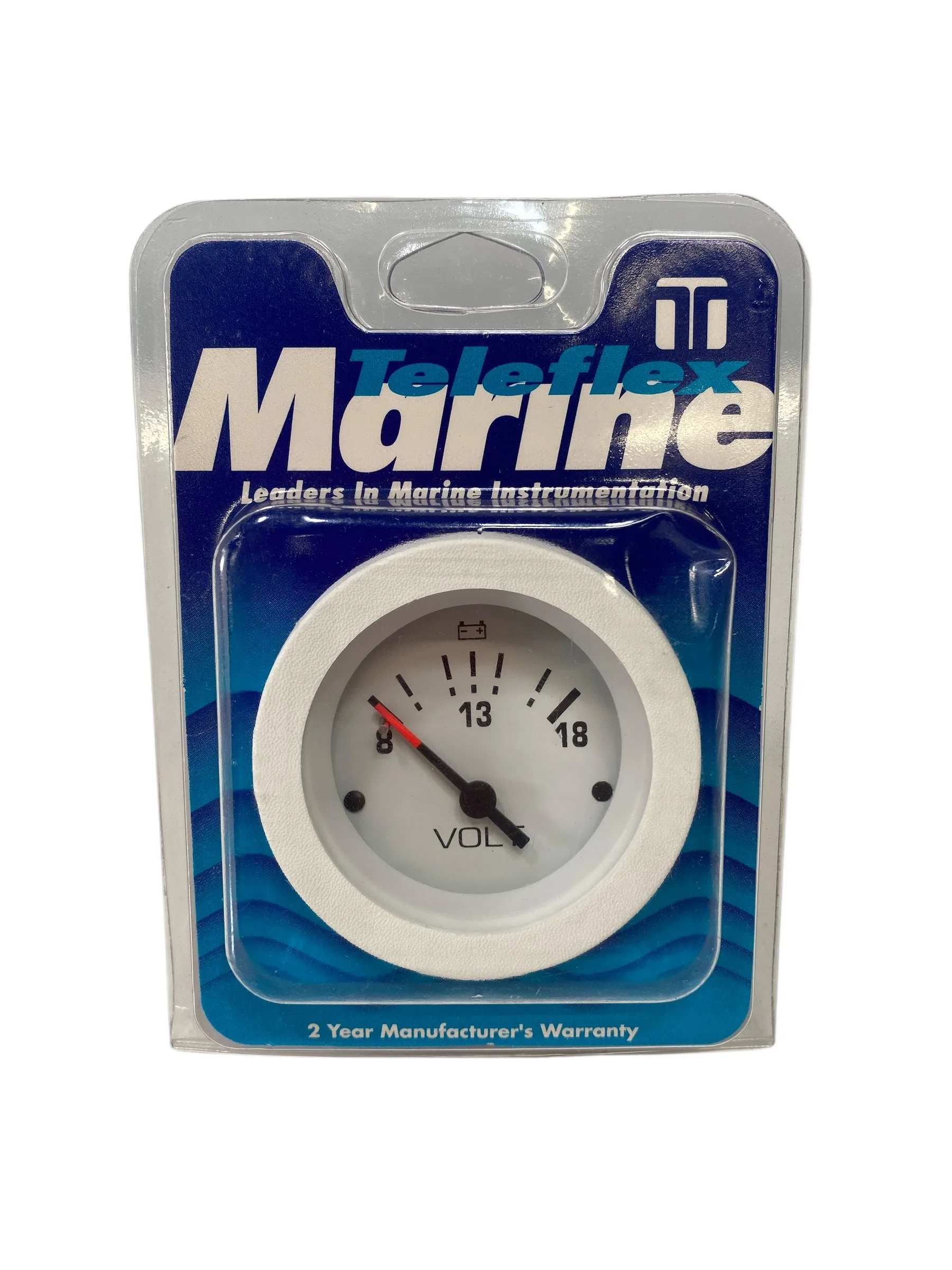 Teleflex 67130P Marine Volt Gauge 8-18V Range - White **New** - Max ...