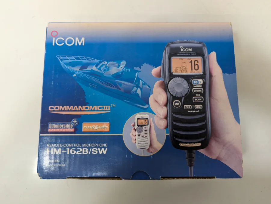 Icom HM-162B Commandmic III Second Station Handset for M504/M604 - New ...