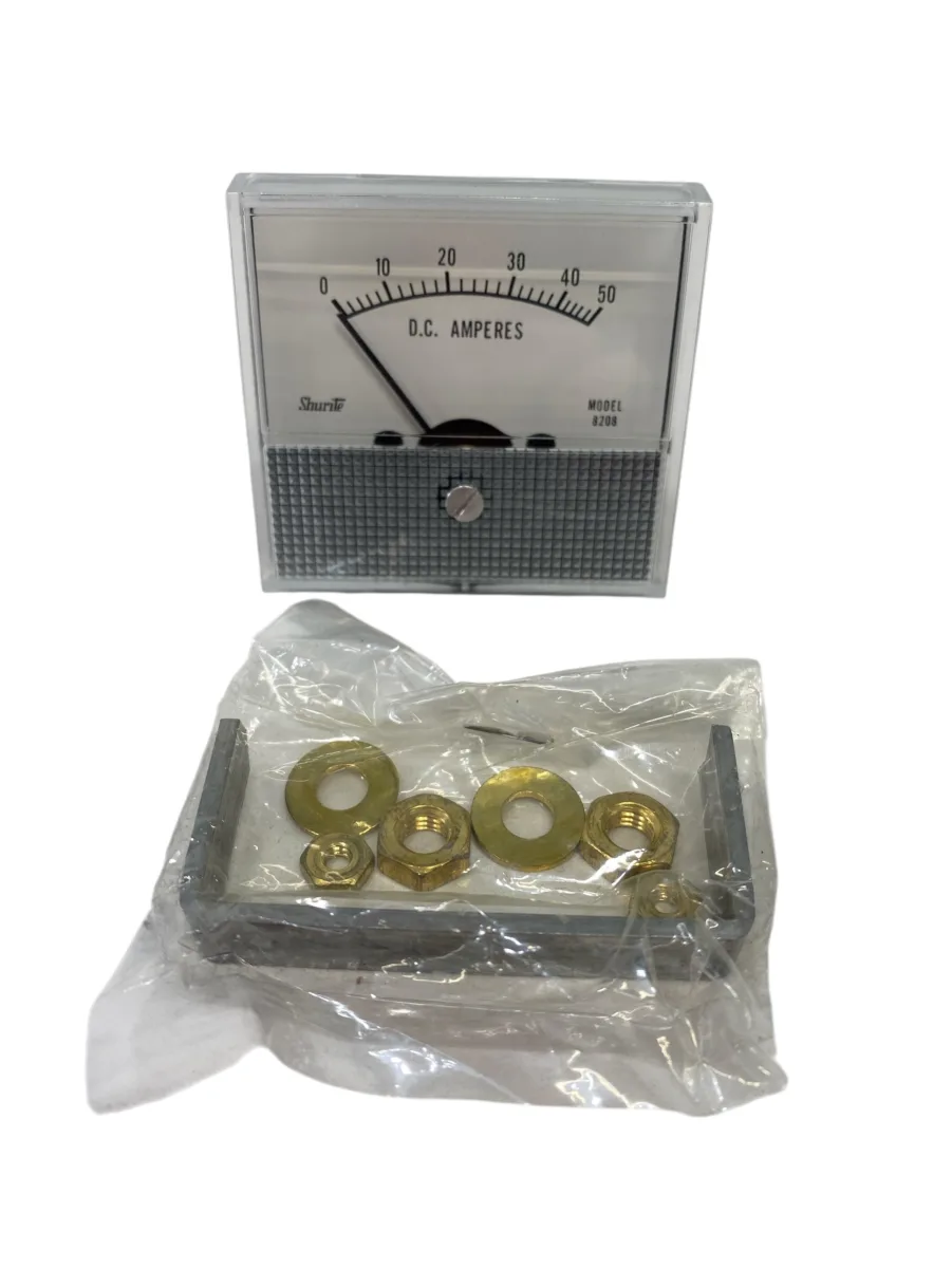 Shurite 8208Z Model 850 Panel Meter 0-50 Amp DC Ammeter **New** - Max ...