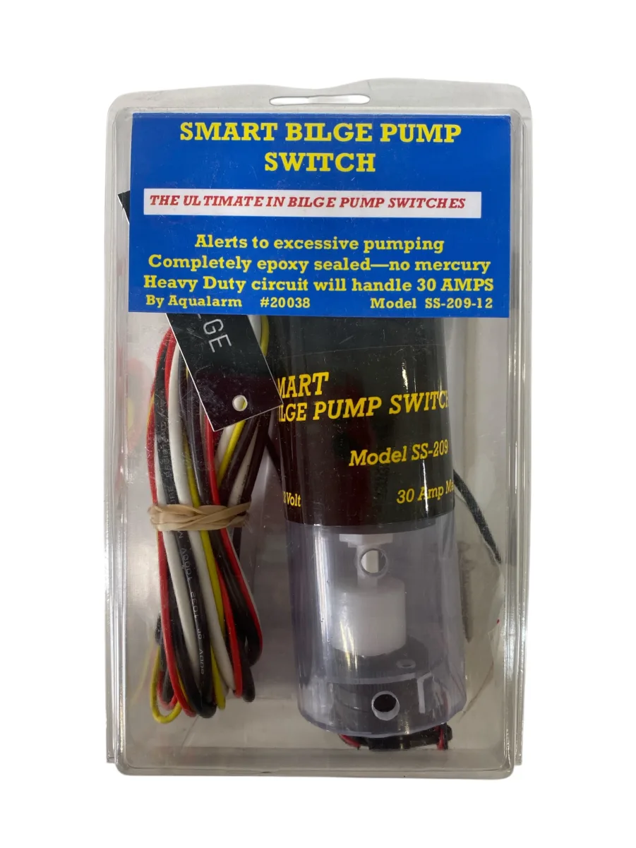 Aqualarm SS-209-12 Smart Bilge Pump Switch 12V **New** - Max Marine Electronics