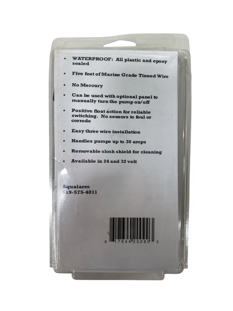 Aqualarm PS-309-12 Heavy Duty Pump Switch 12V **New** - Max Marine ...