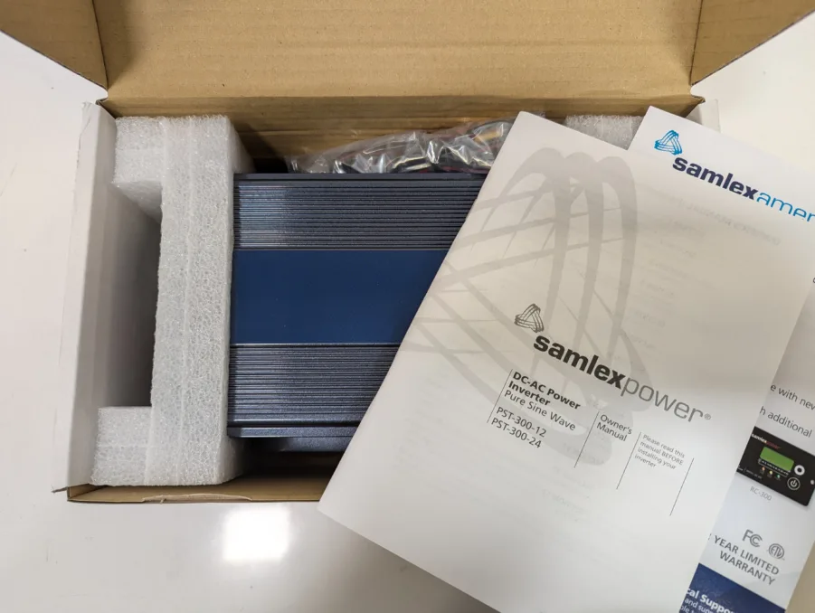 Samlex PST-300-24 300W Pure Sine Wave Inverter 24V Input NEW - Max ...