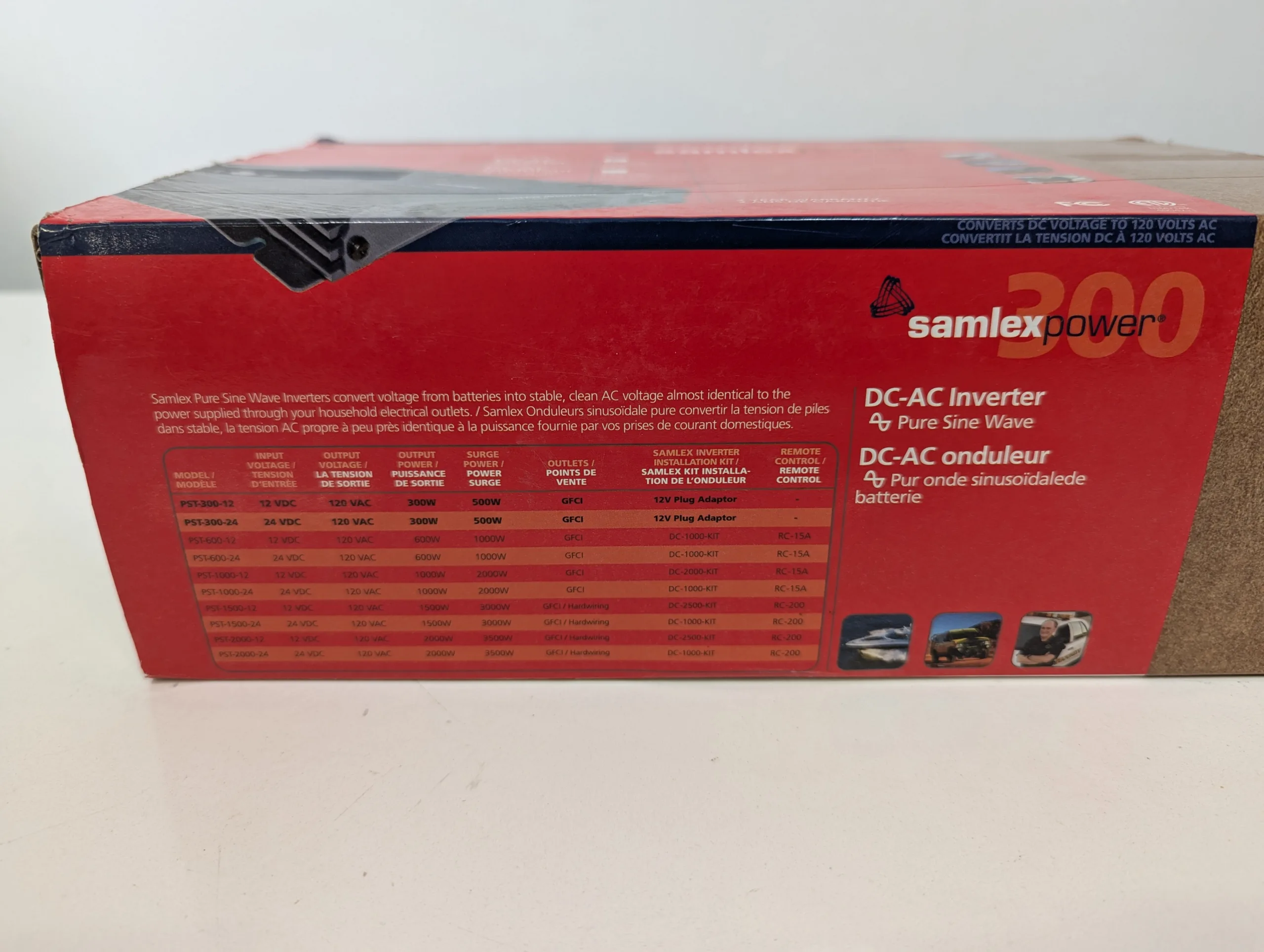 Samlex PST-300-24 300W Pure Sine Wave Inverter 24V Input NEW - Max ...