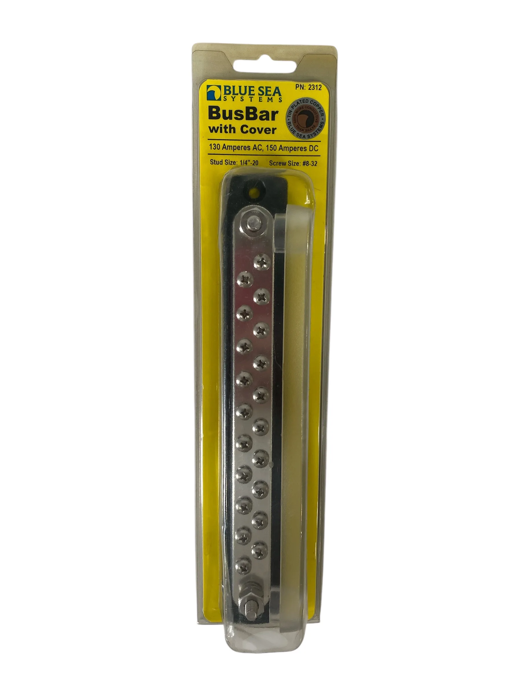 Blue Sea Systems 2312 20-Gang BusBar W/ Cover 150A DC **New** - Max Marine Electronics