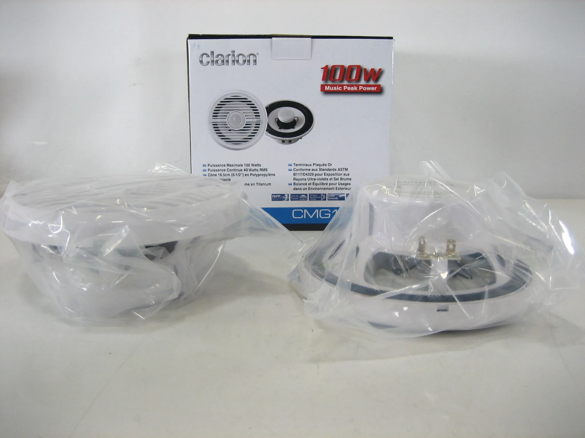 Clarion Marine Audio CMG1622R 6 1/2" 2-Way Marine Coaxial Speakers New ...