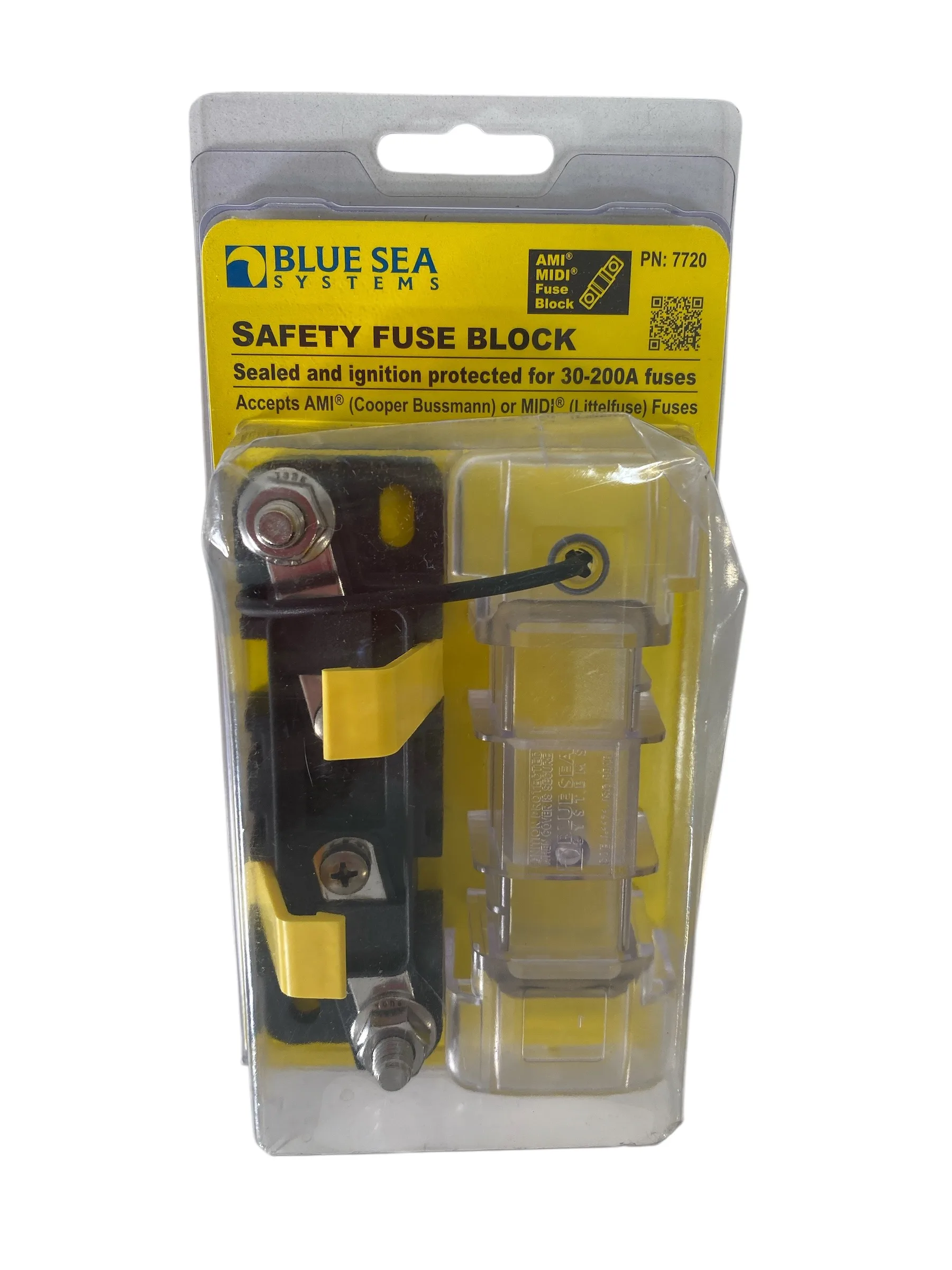 Blue Sea Systems 7720 Safety Fuse Box For AMI/ MIDI 30-200A Fuses **New ...