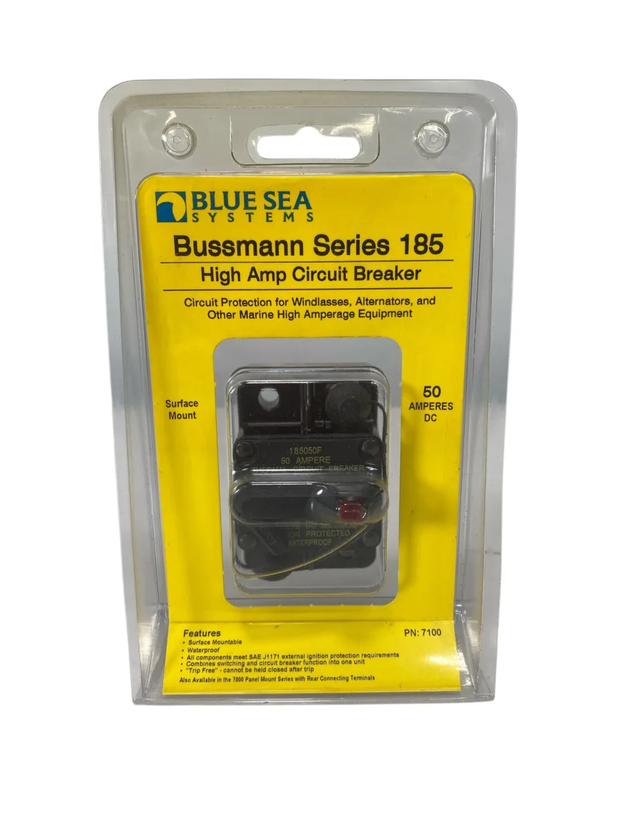 Blue Sea Systems 7100 Bussmann Series 185 - 50A DC Circuit Breaker ...