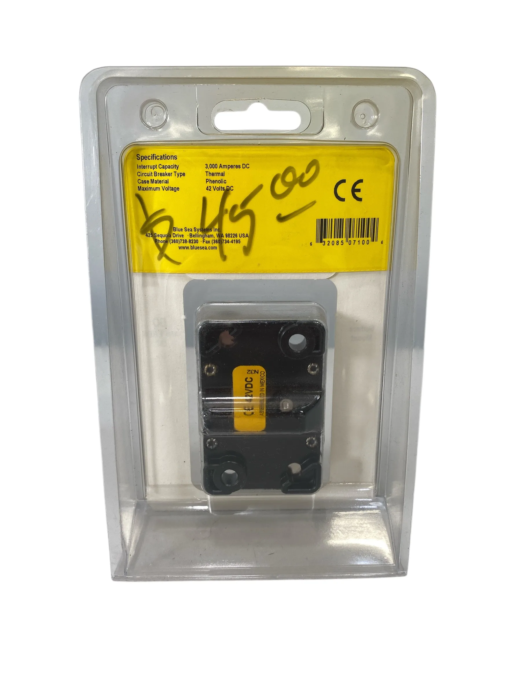 Blue Sea Systems 7100 Bussmann Series 185 - 50A DC Circuit Breaker ...