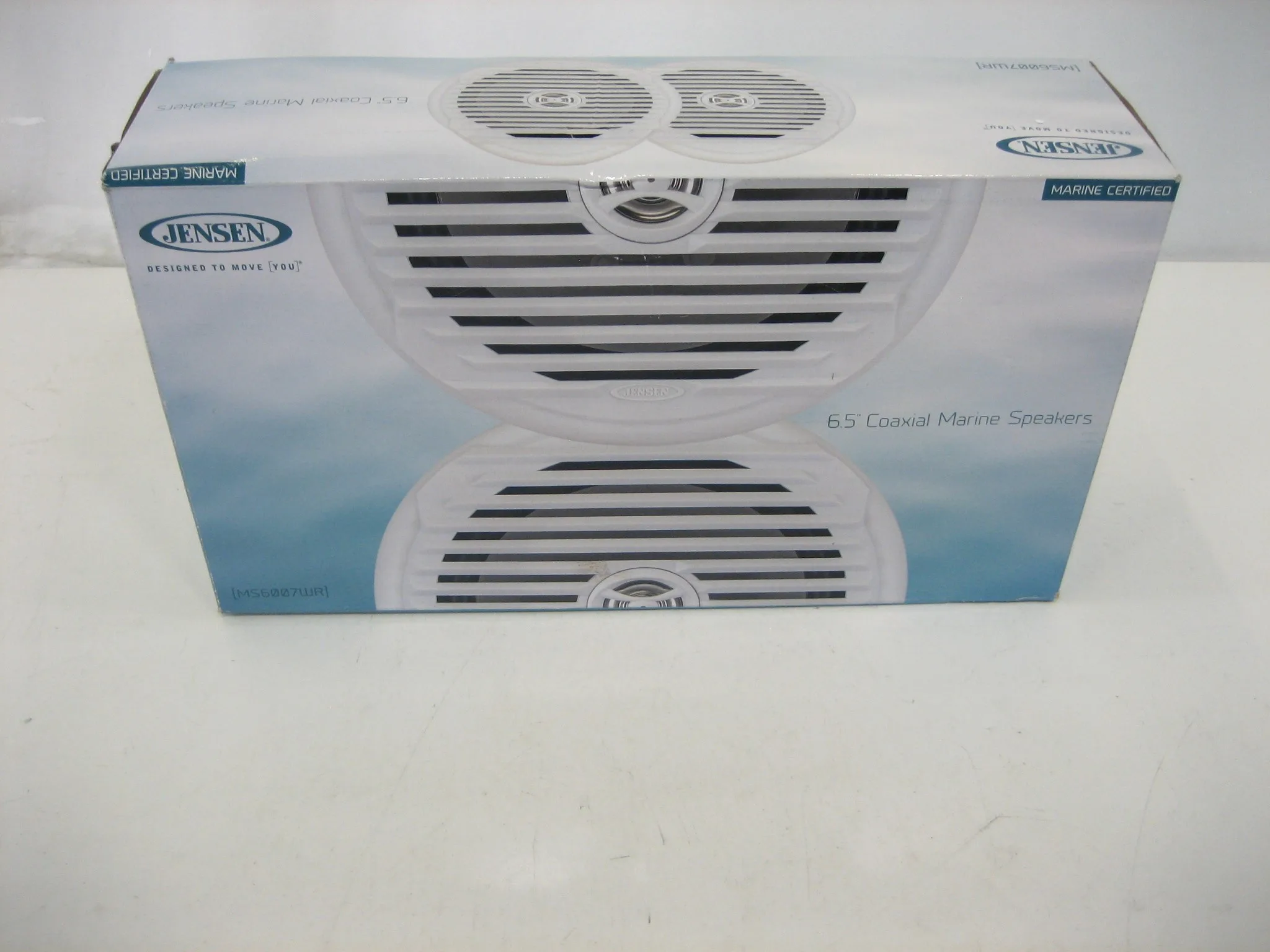 Jensen MS6007WR 6.5'' Coaxial Marine Speakers 60 Watts (White) New Old ...