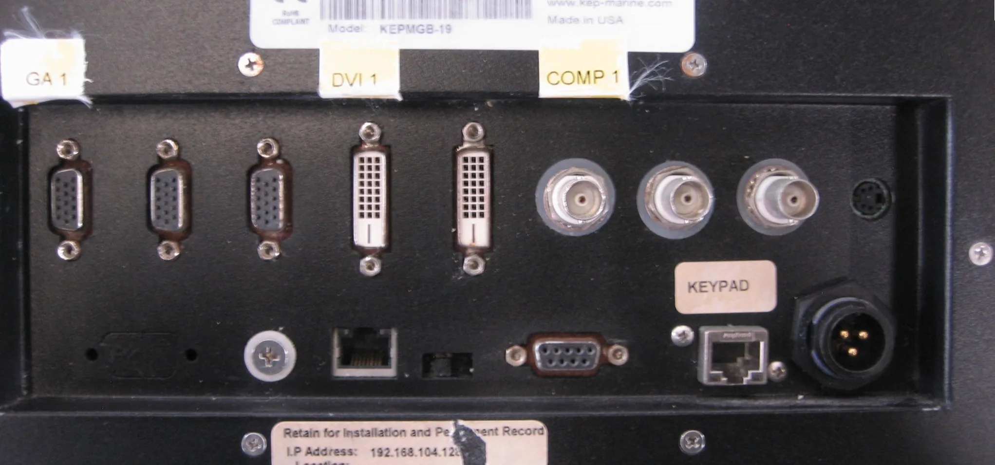 KEP Marine ~Glass Bridge Display KEPMGB-19 w/Accessories *Bench-Tested ...