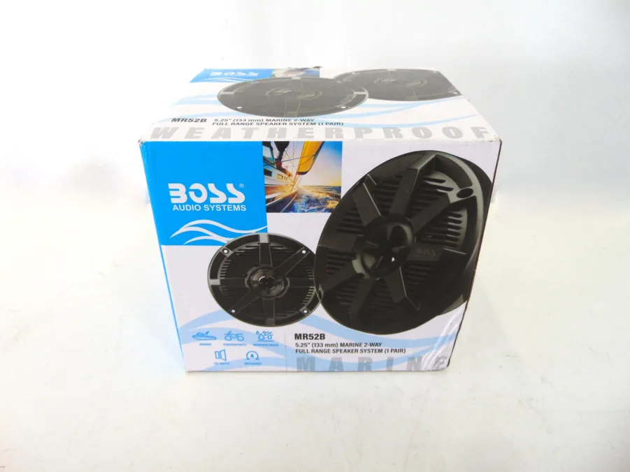 Boss Audio Systems MR52B 5.25" Marine 2-Way Full Range Speaker System ...