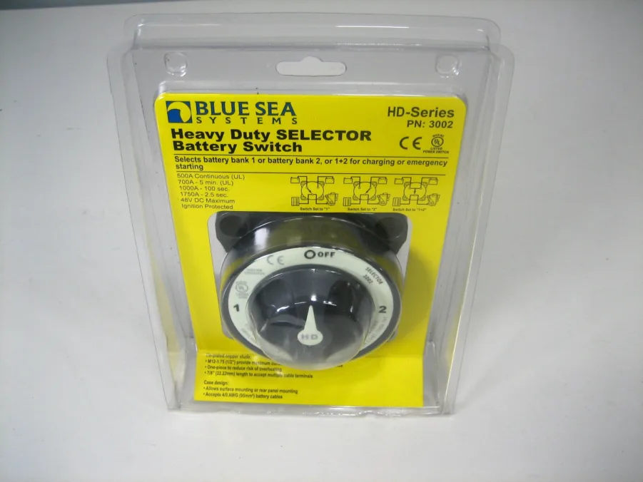 Blue Sea Systems 3002 Heavy Duty Selector Battery Switch NEW - Max ...