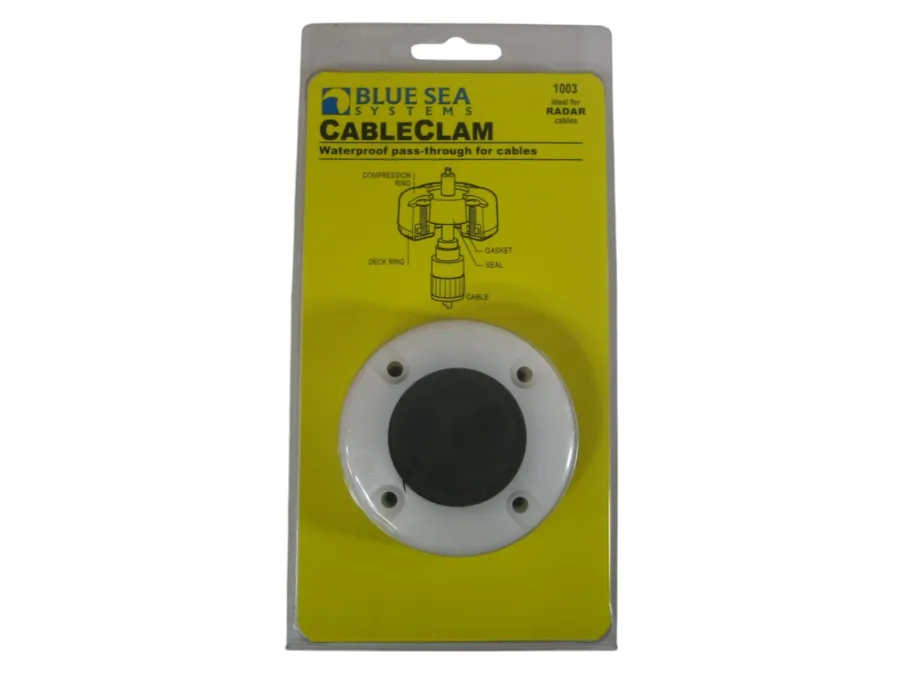 Blue Sea Systems 1003 Cable Clam Waterproof Pass-Through For Cables NEW ...