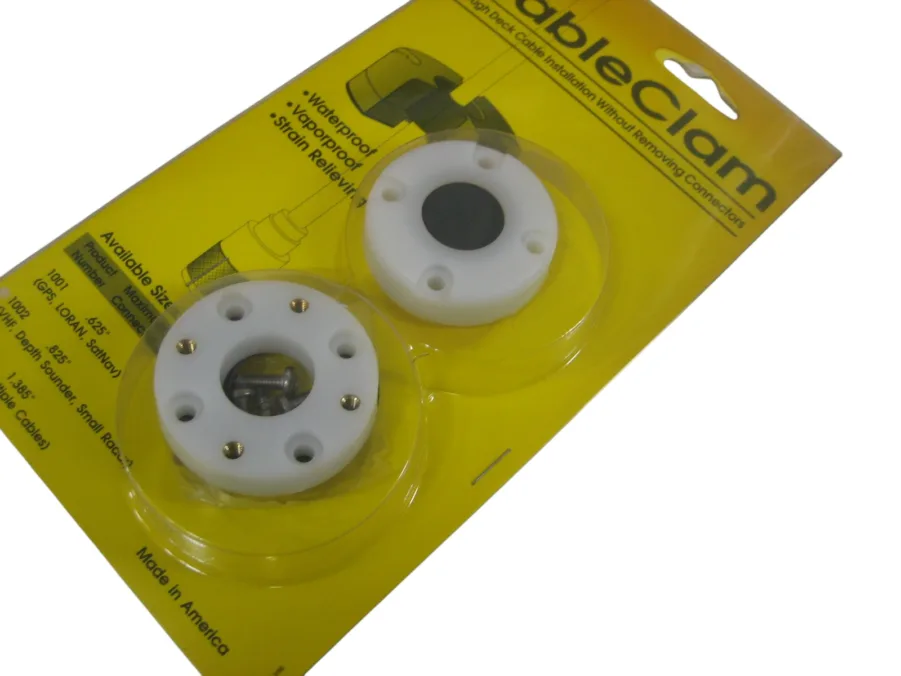 Blue Sea Systems 1002 Cable Clam Waterproof Pass-Through For Cables NEW ...