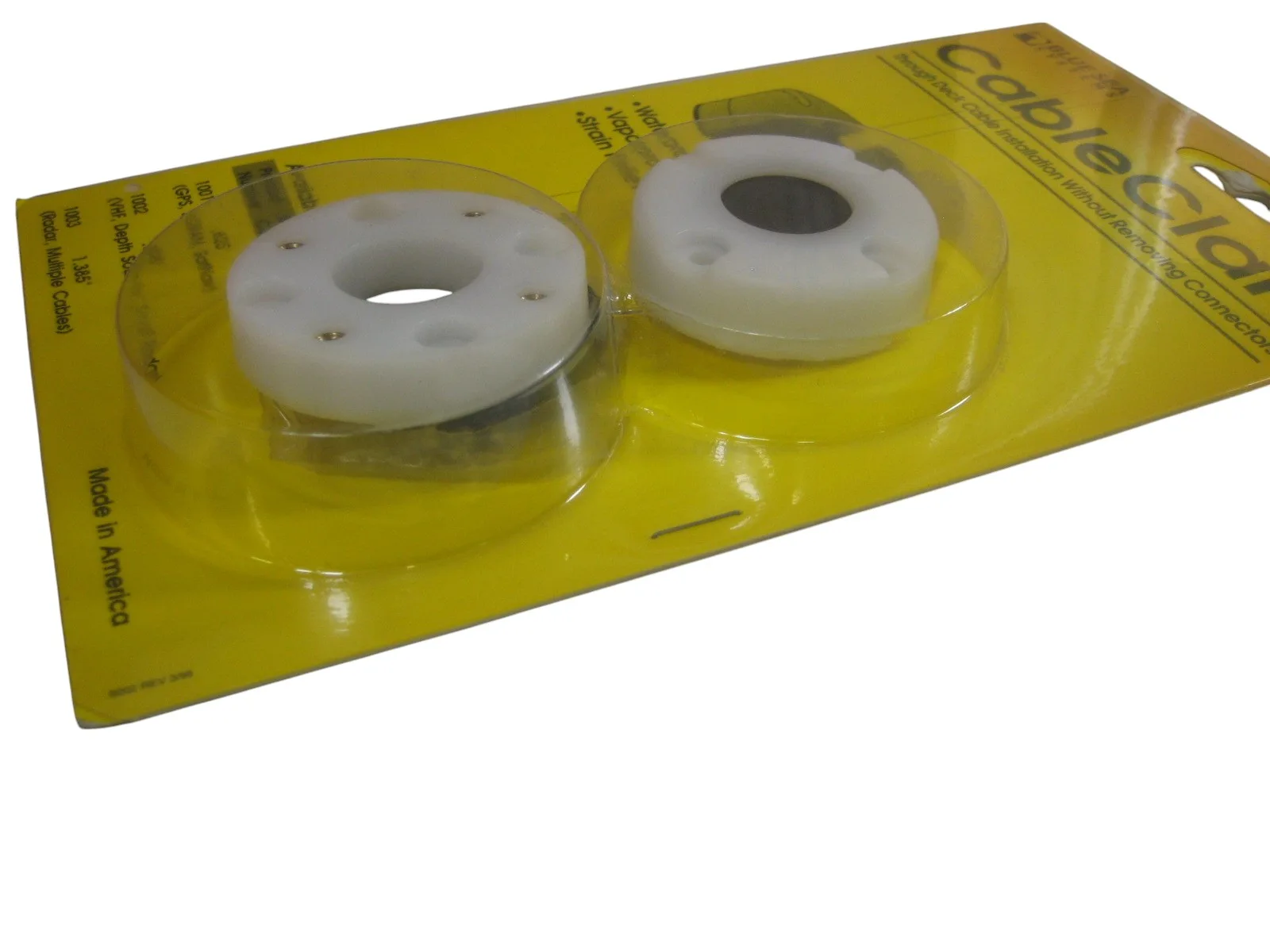 Blue Sea Systems 1002 Cable Clam Waterproof Pass-Through For Cables NEW ...