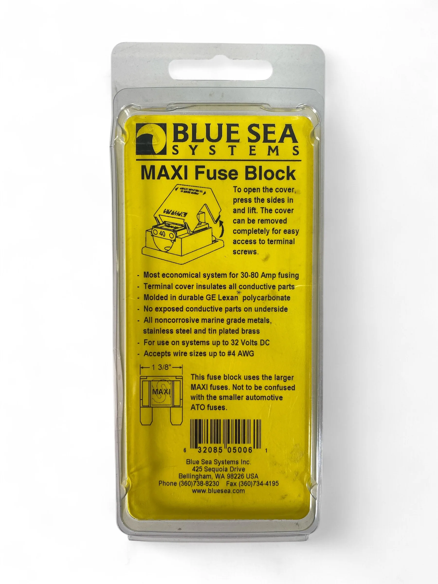 Blue Sea Systems 5006 MAXI Fuse Box For 30-80 Amp Sizes **New** - Max ...