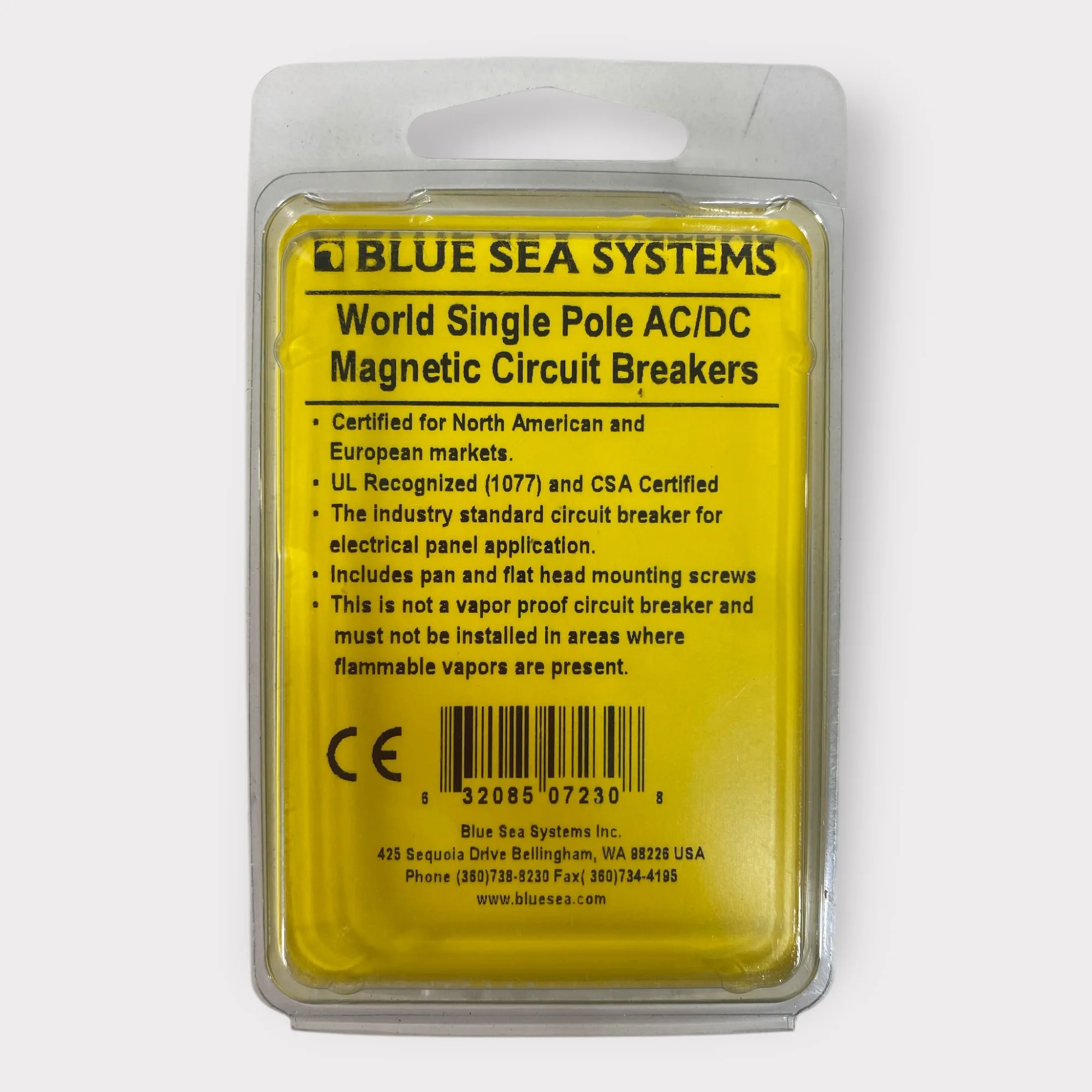 Blue Sea Systems 7230 World Single Pole 50A Toggle Magnetic Circuit ...