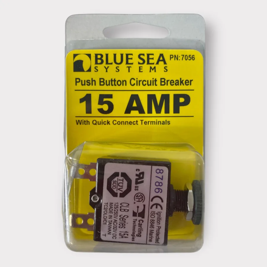 Blue Sea Systems - Variety Lot of 10A-35A Push Button Circuit Breakers ...